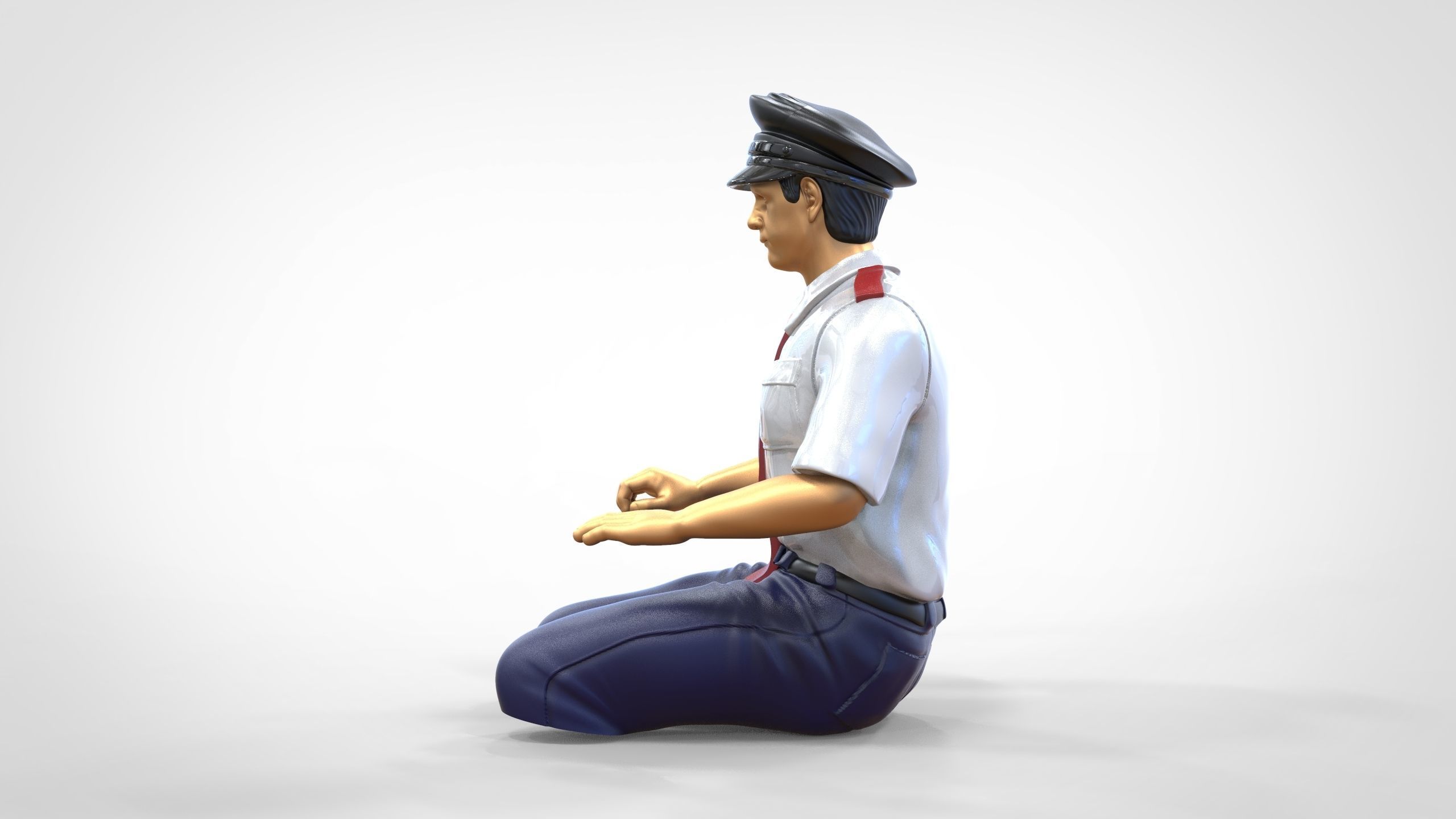 N2 City Train Driver 3D model 3D printable | CGTrader