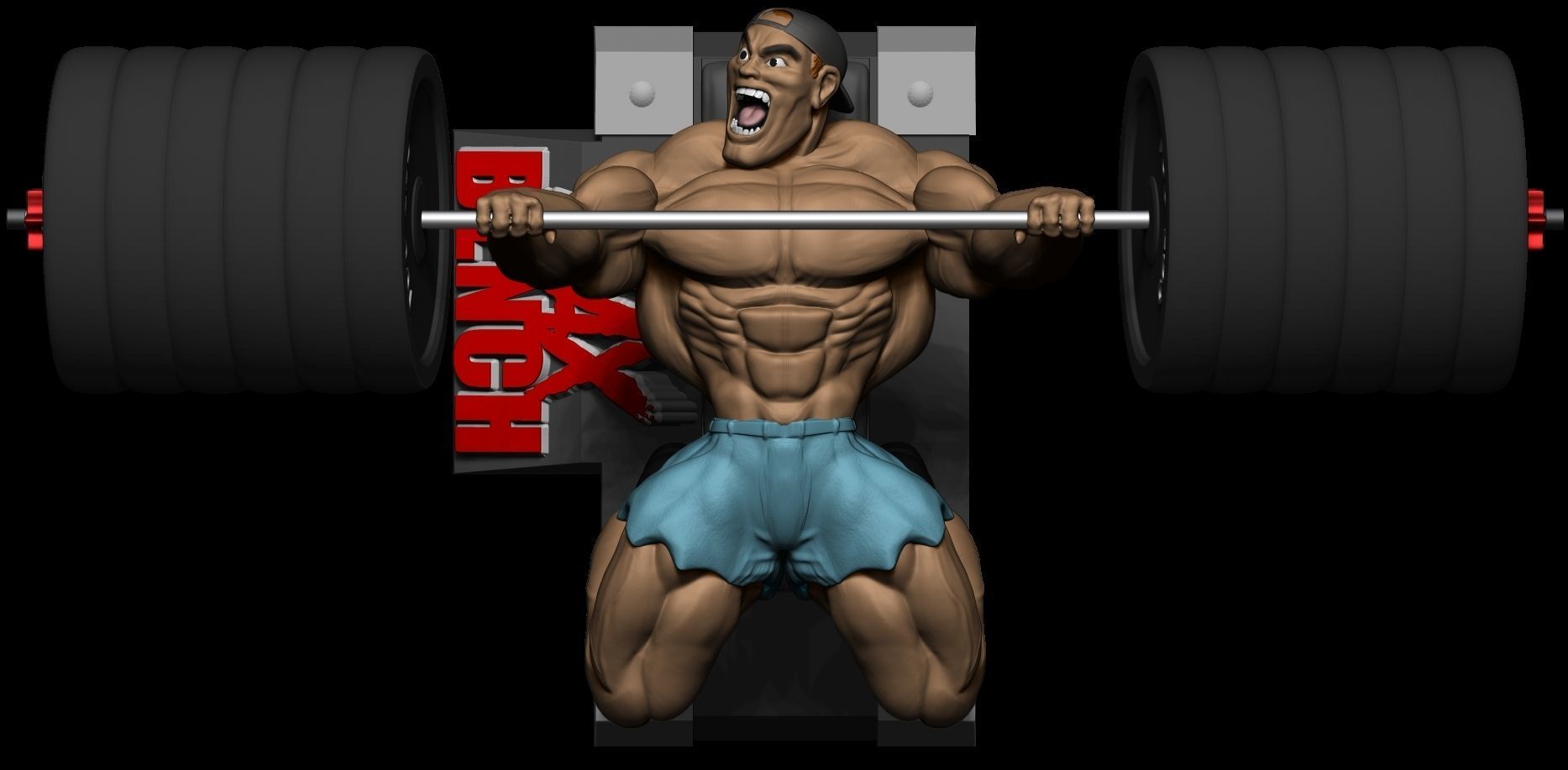 SUPIN PRESS BODYBUILDING 3D model 3D printable | CGTrader