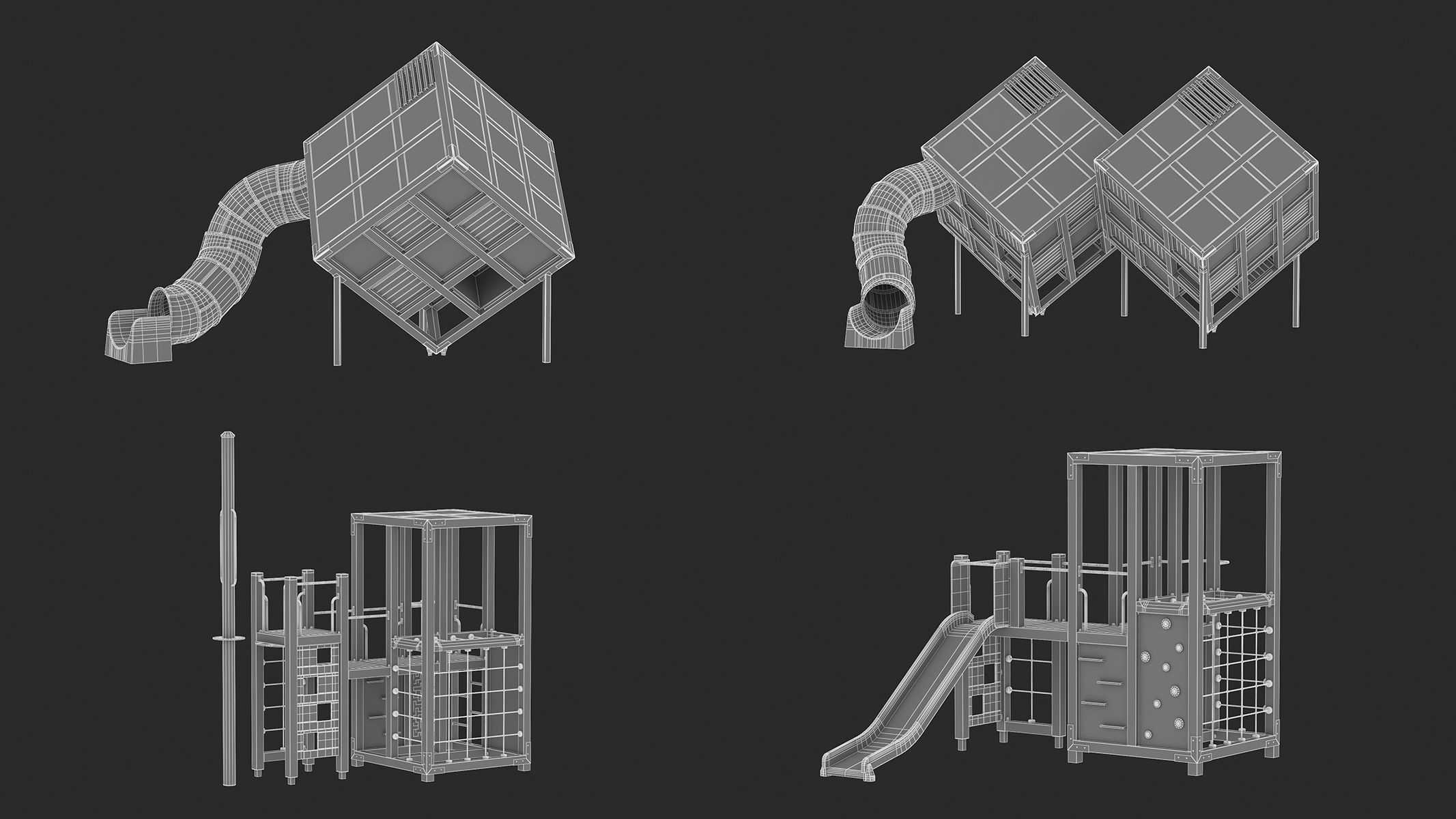 186 Playground Outdoor Lappset Collection 3D model | CGTrader
