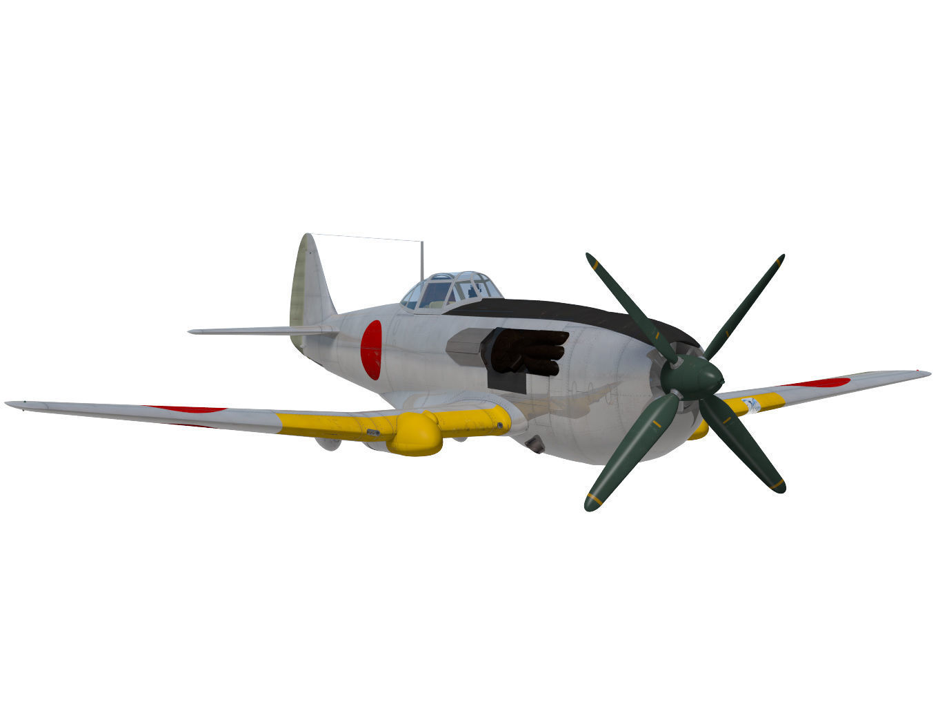 Nakajima Ki87 3D model | CGTrader
