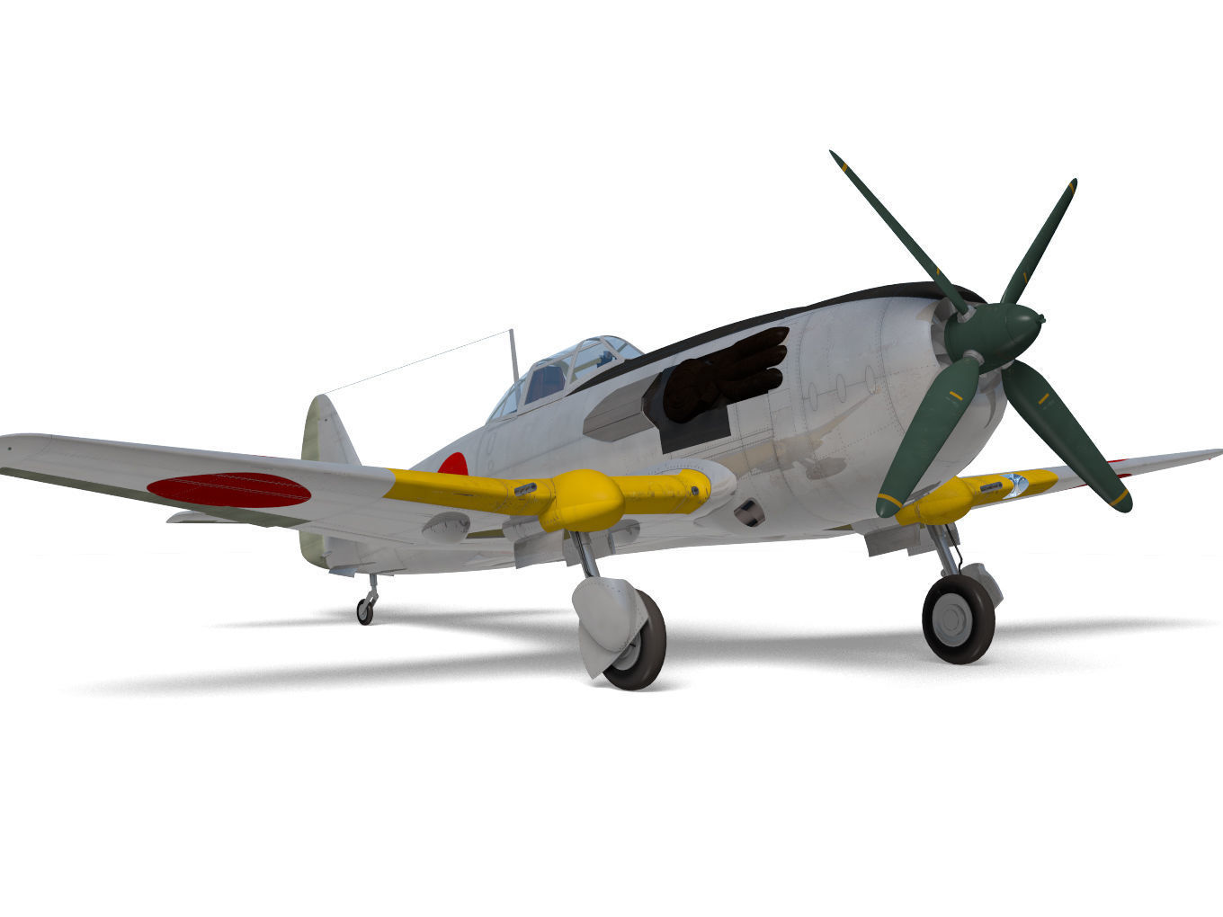 Nakajima Ki87 3D model | CGTrader