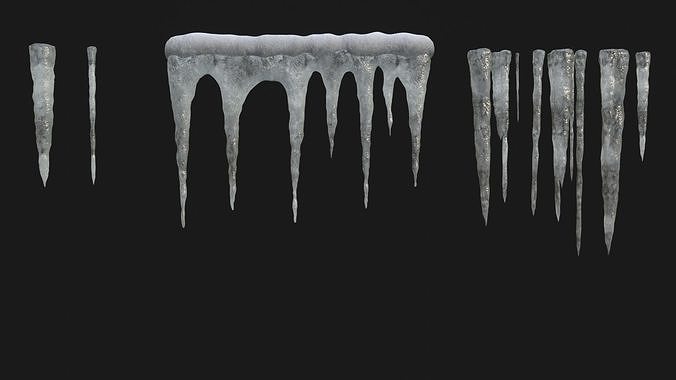 3D model Icicles Pack VR / AR / low-poly | CGTrader