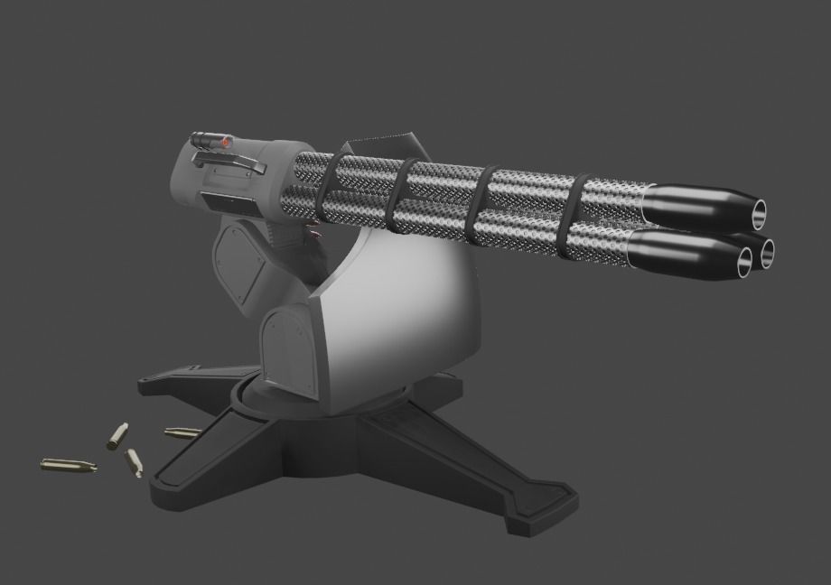 3D model turret machine gun 3D model | CGTrader