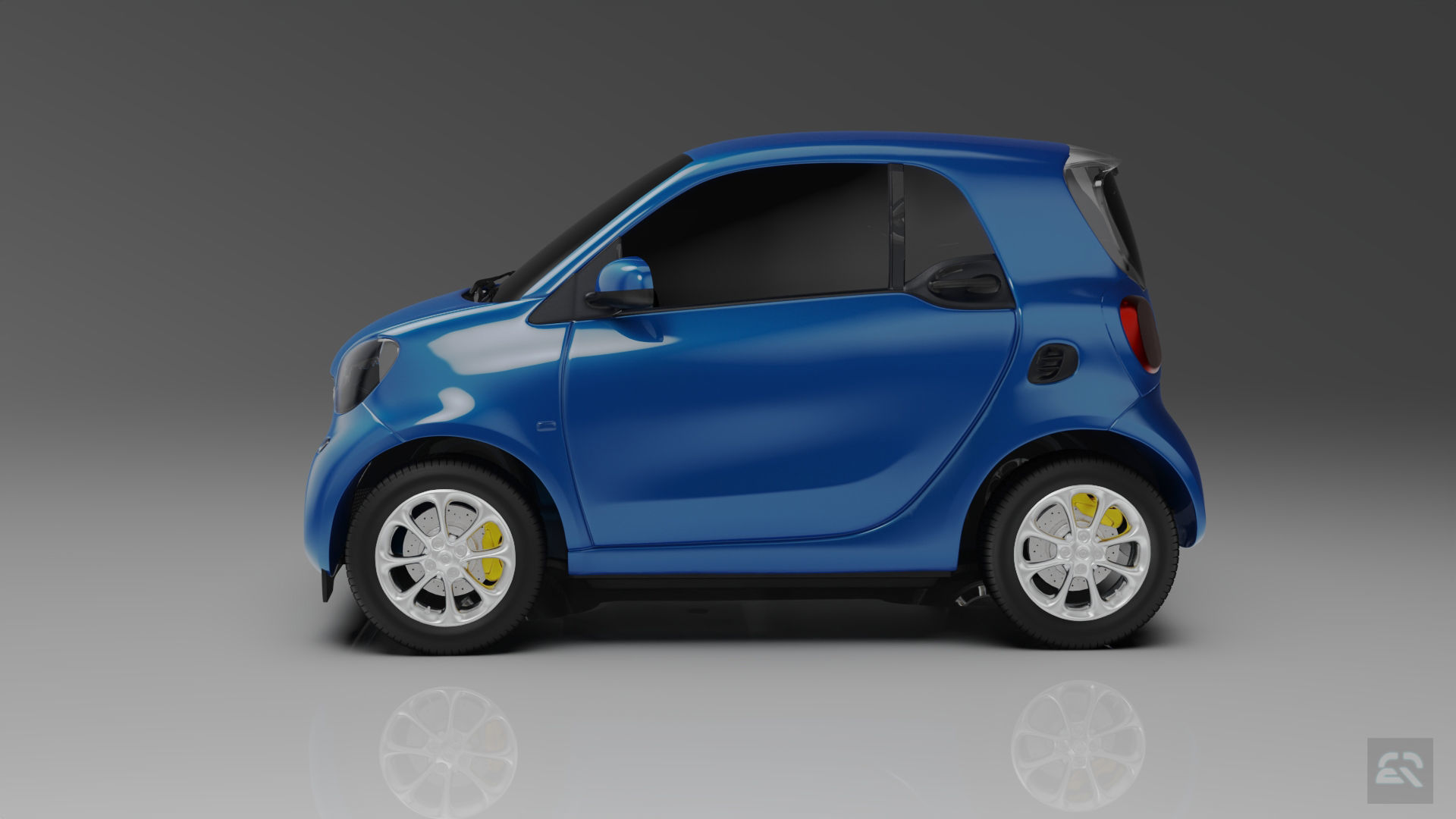 Smart Car 3D model | CGTrader