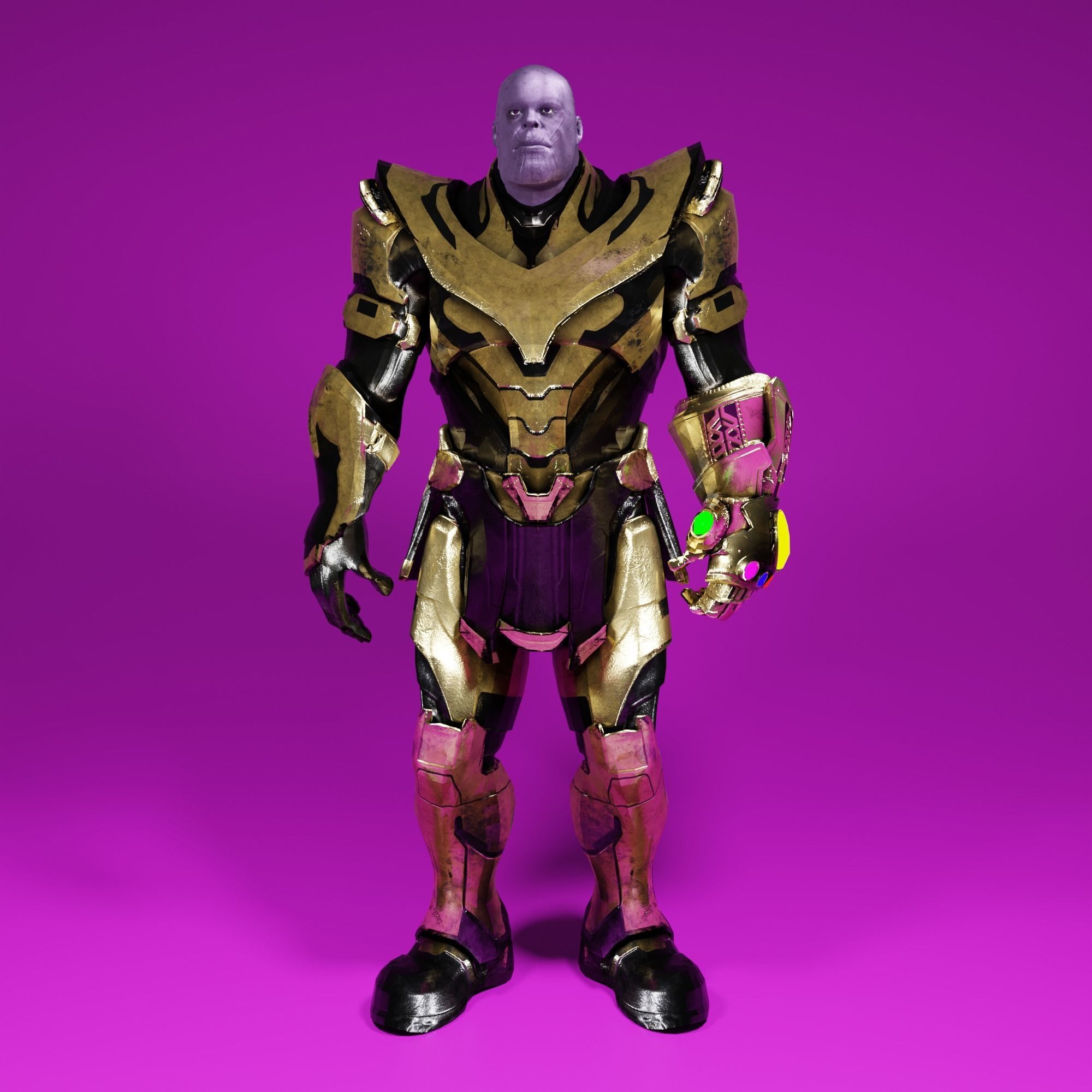 Thanos free VR / AR / low-poly 3D model animated rigged | CGTrader