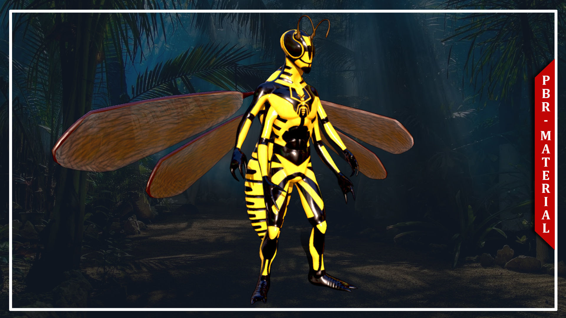 3D model Yellow Jacket Fly VR / AR / low-poly | CGTrader