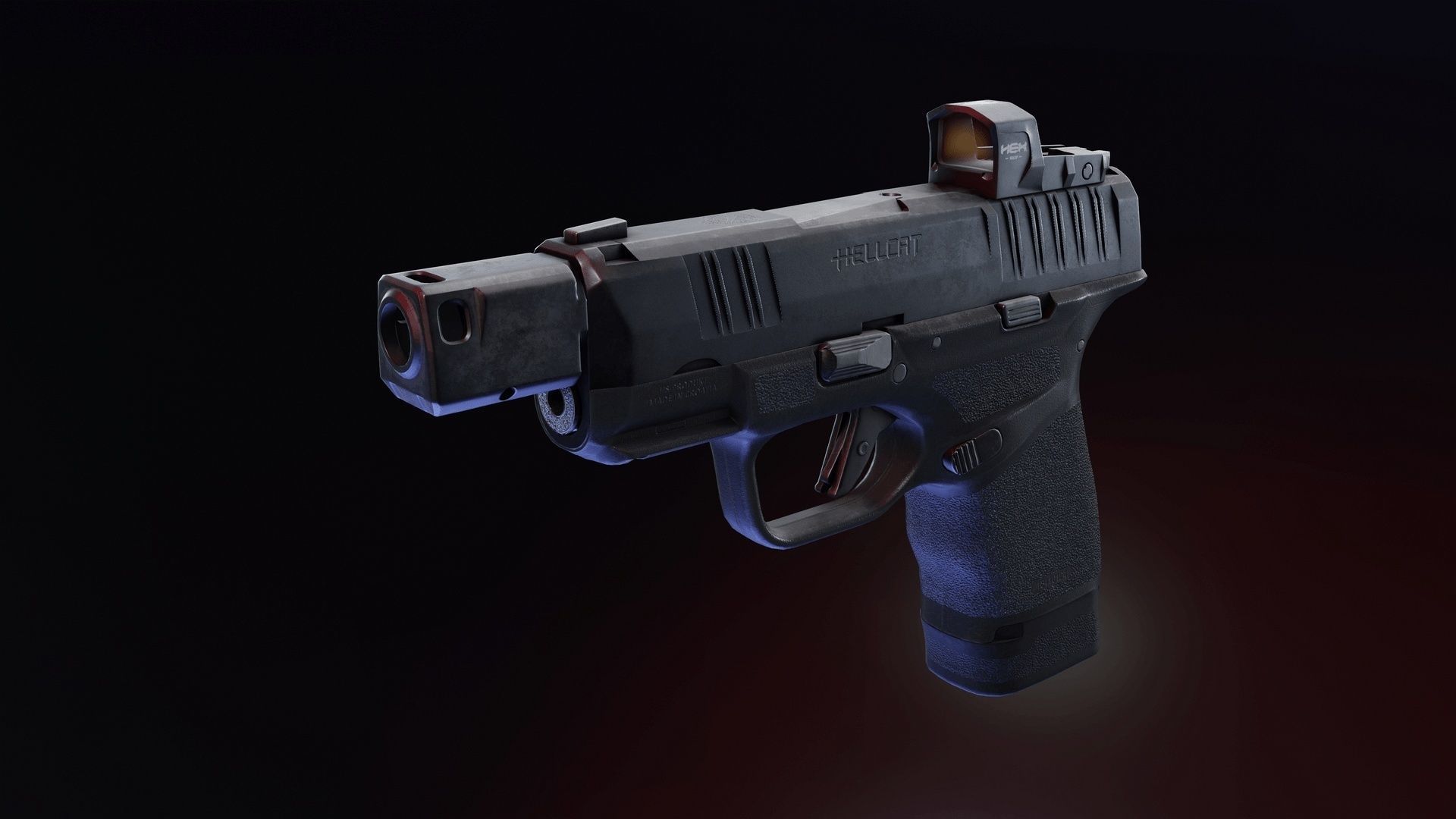 3D model Springfield Hellcat RDP VR / AR / low-poly | CGTrader