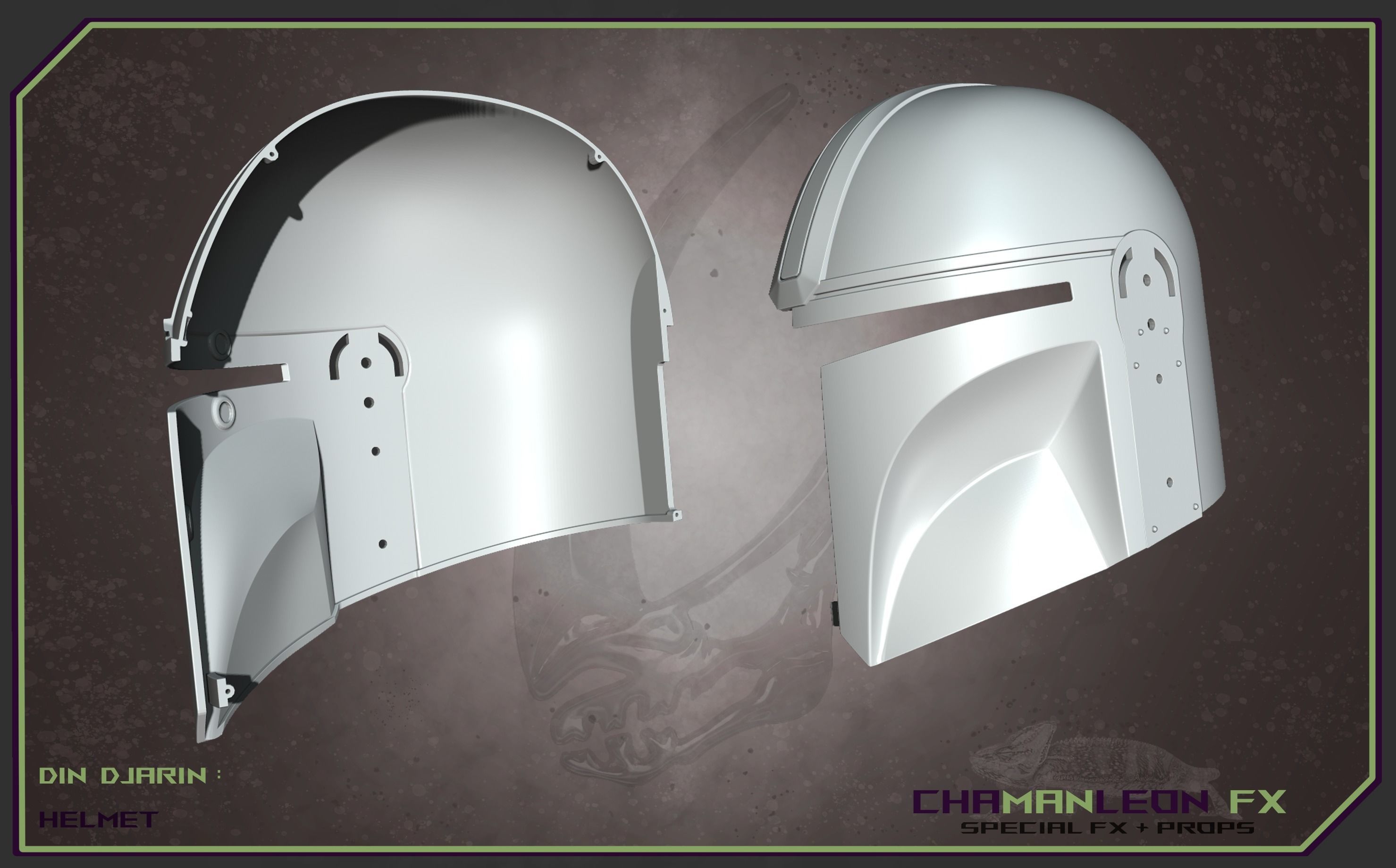 Din Djarin Helmet The Mandalorian Cosplay Armor 3D model 3D printable ...