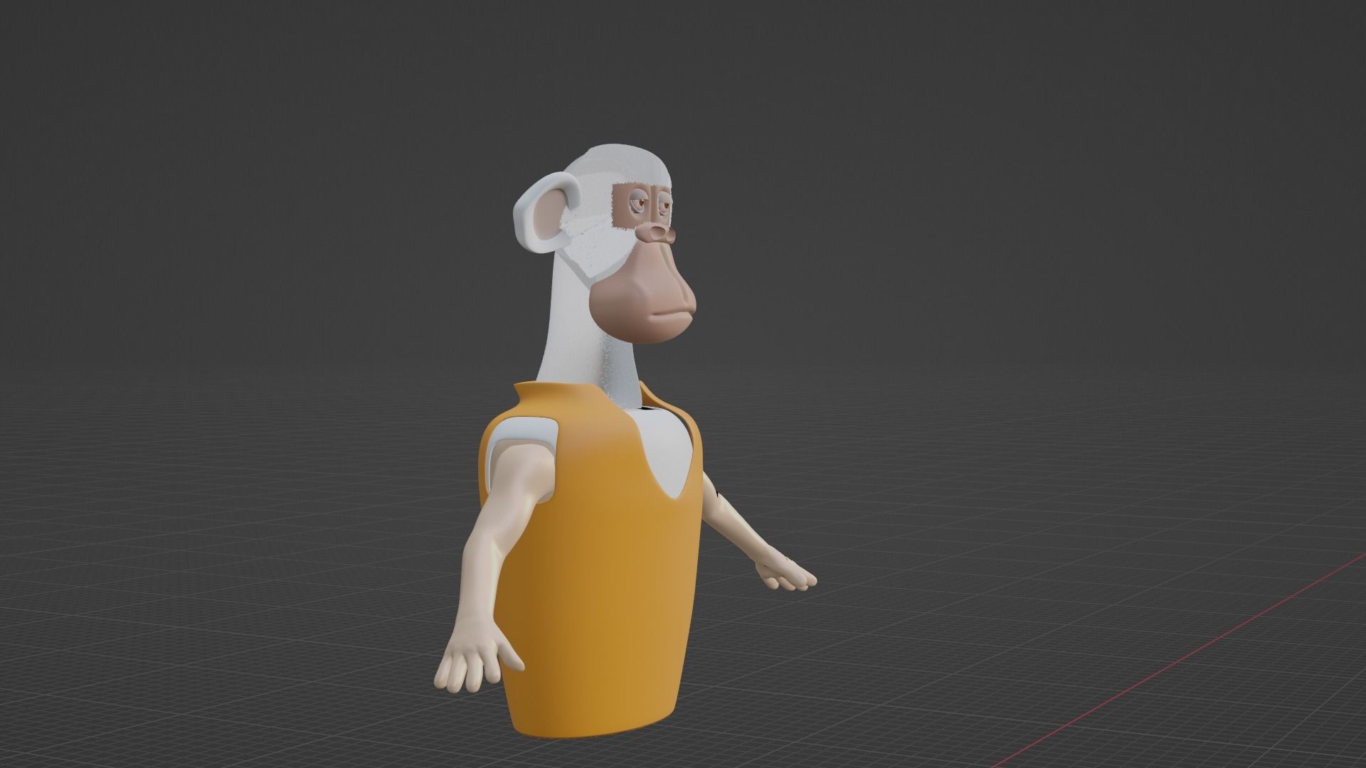monkey nft 3D model | CGTrader