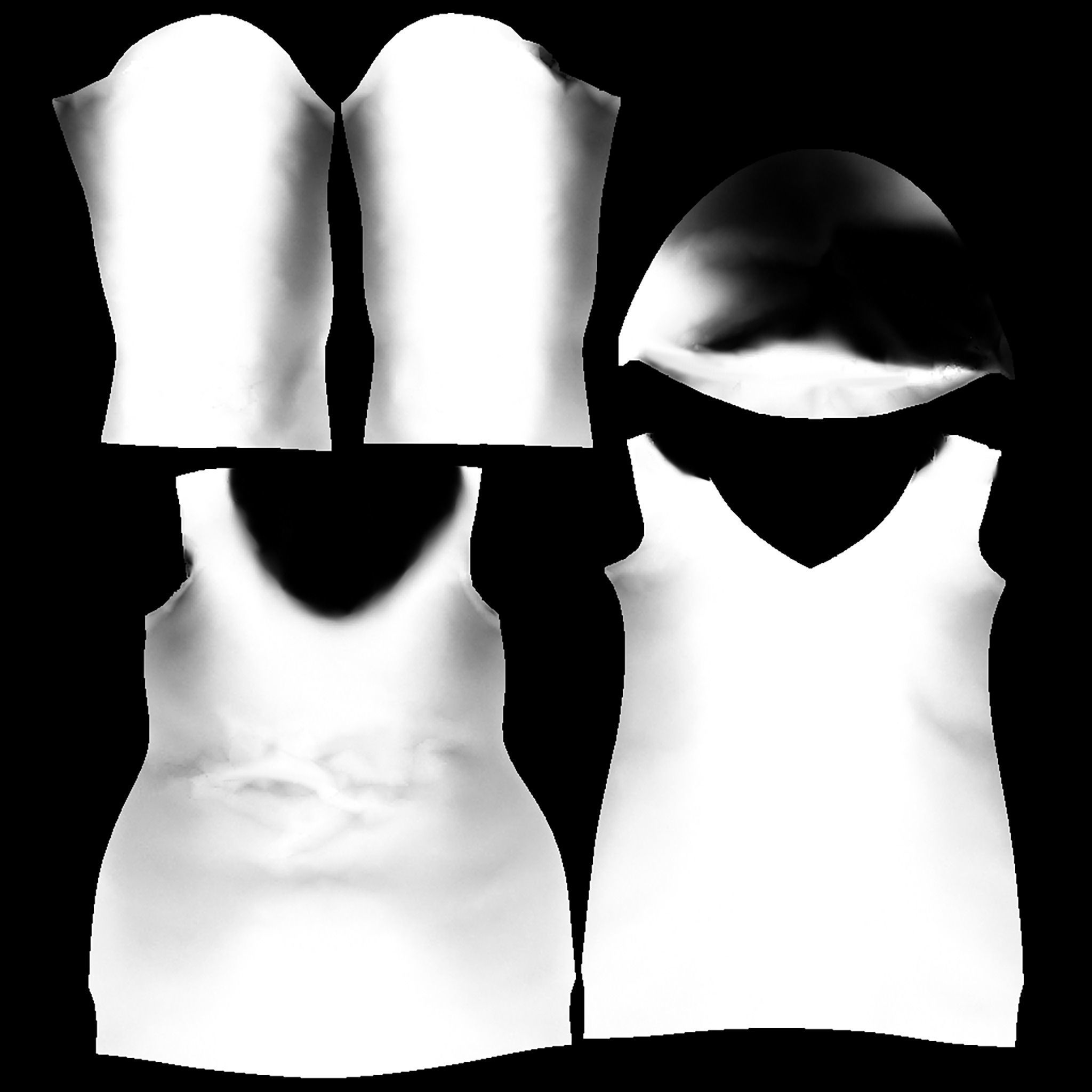 3D model Maternity Hooded Tunic VR / AR / low-poly | CGTrader