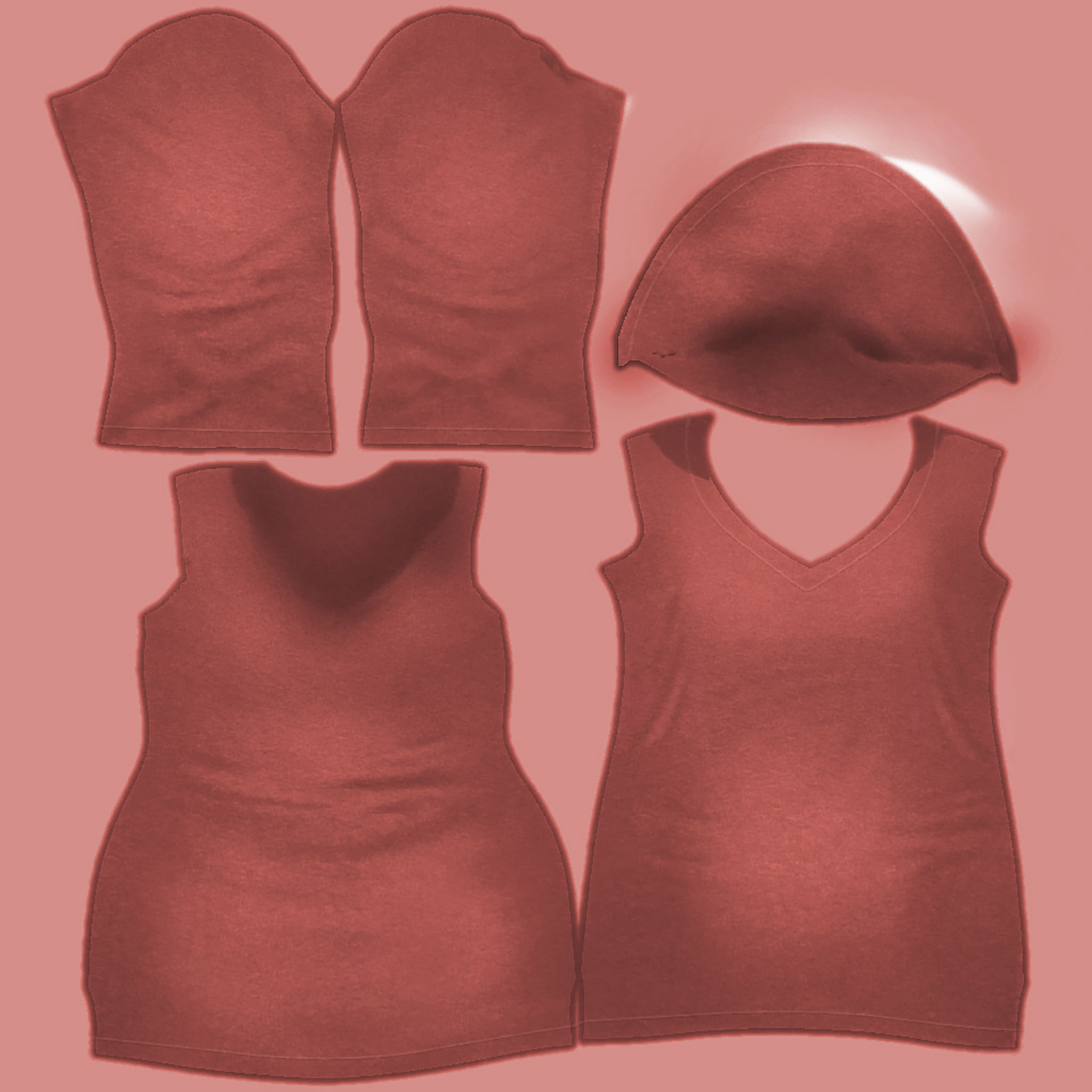 3D model Maternity Hooded Tunic VR / AR / low-poly | CGTrader