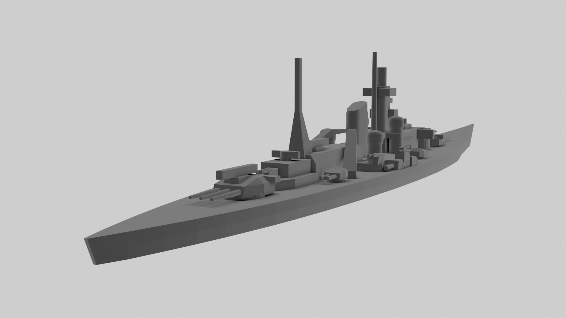 KMS Scharnhorst - Model for small scale printing 3D model 3D printable ...