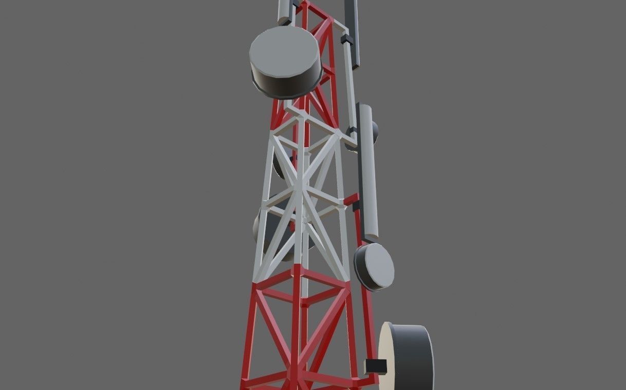 3D model Cell Tower - Torre de Celular VR / AR / low-poly | CGTrader