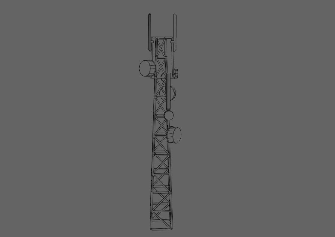 3D model Cell Tower - Torre de Celular VR / AR / low-poly | CGTrader