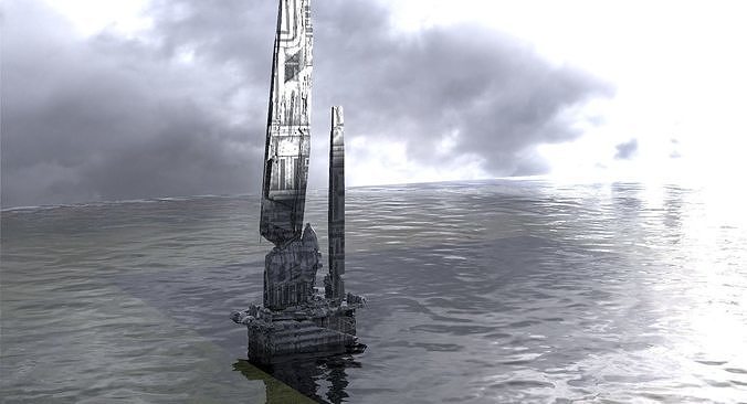 Halo Forerunner Inspired Alien Tower 3D model | CGTrader