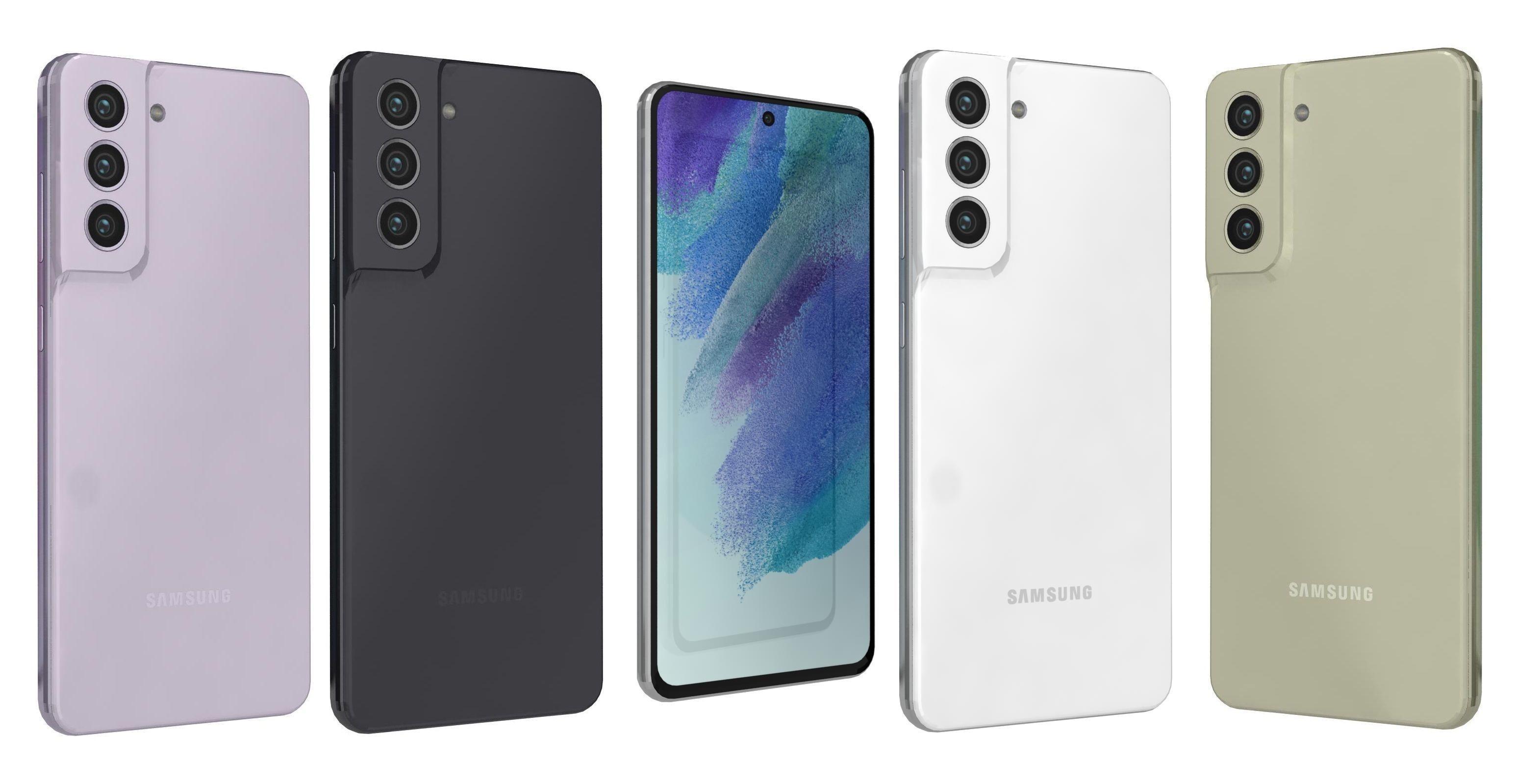 Samsung Galaxy S21 FE 5G All Colors 3D model | CGTrader