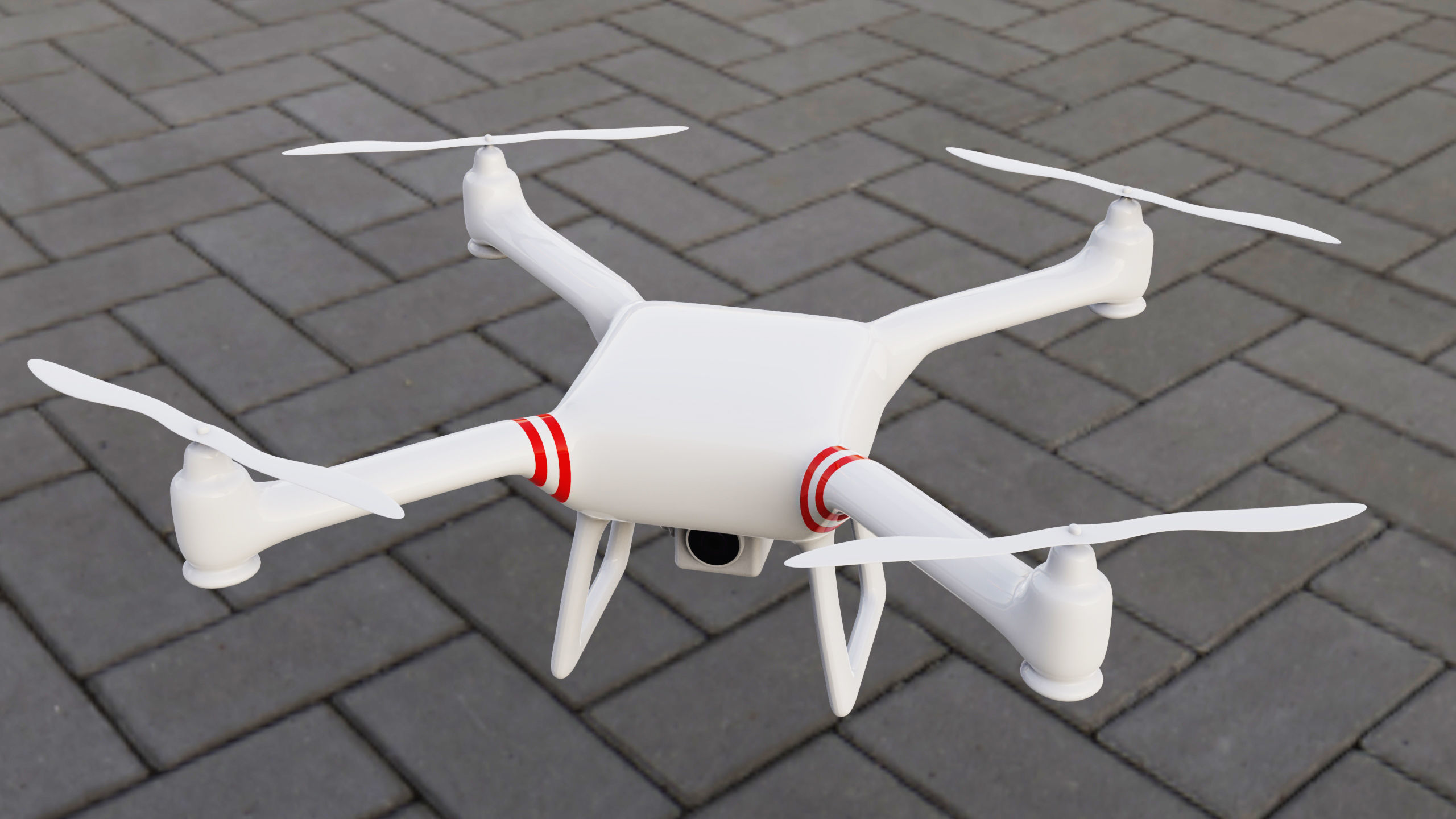 3D model Drone with a camera VR / AR / low-poly | CGTrader