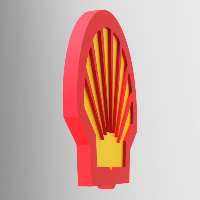 Shell logo 2 types 3D model | CGTrader