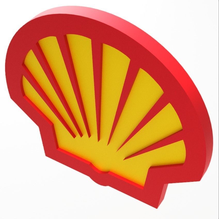 Shell logo 2 types 3D model | CGTrader