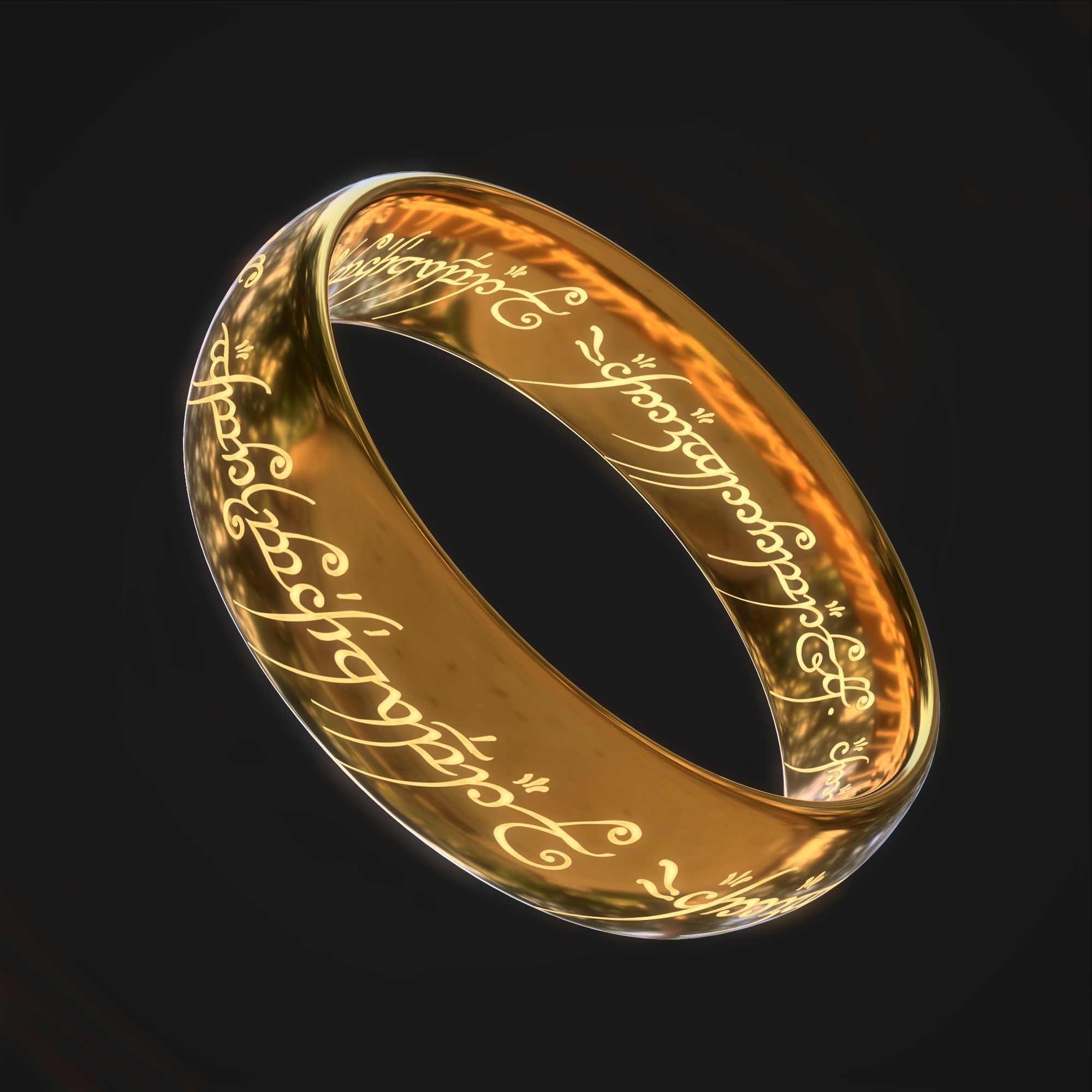 The One Ring - 3D Printable 3D model 3D printable | CGTrader