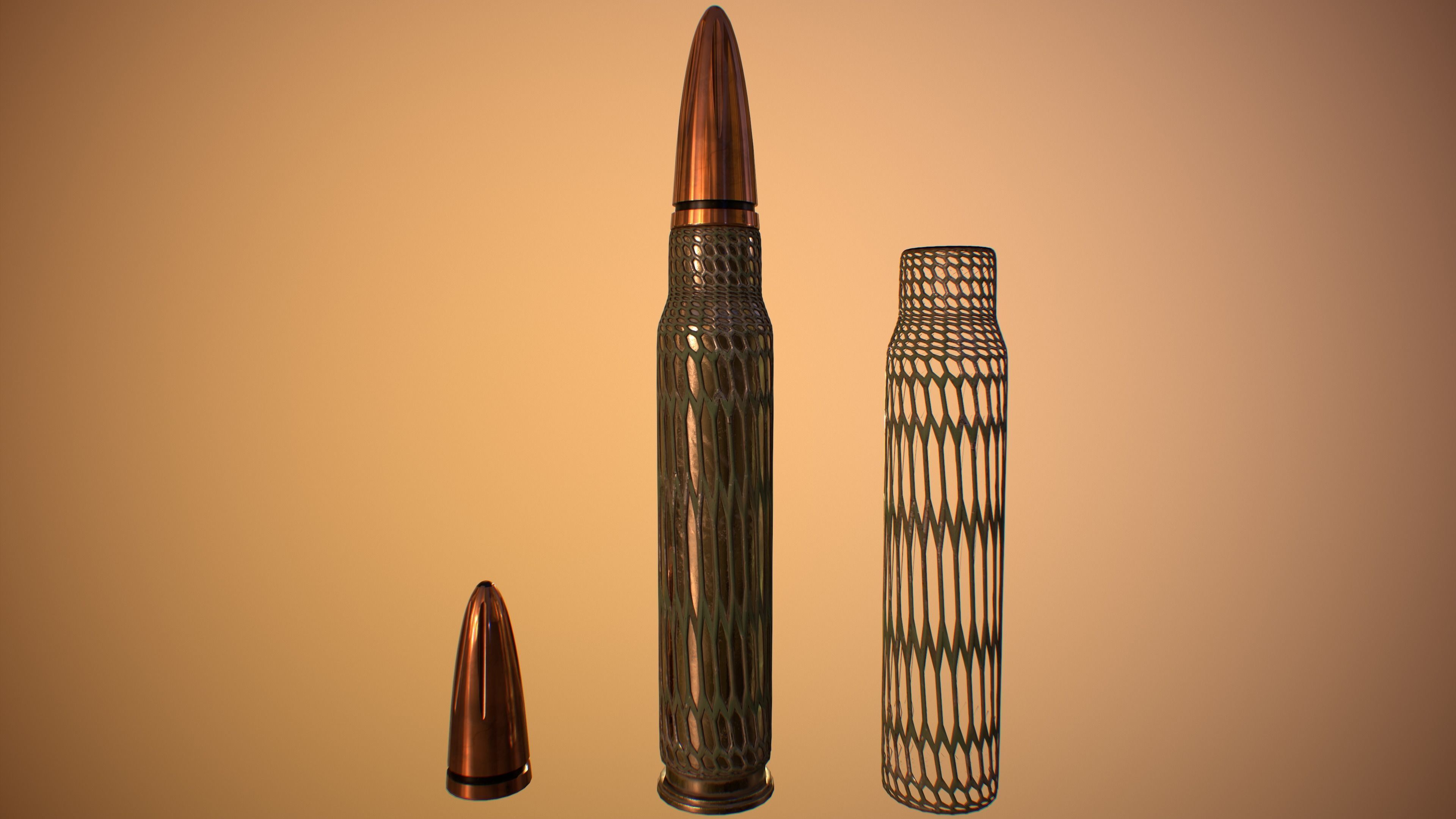 Sci-fi PBR Bullets Collection 3D model | CGTrader
