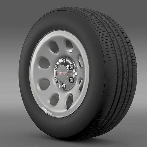 GMC Yukon Police wheel 3D model | CGTrader