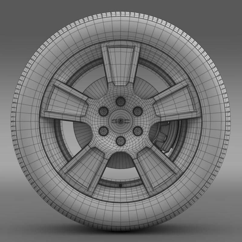 GMC Sierra Regular cab wheel 3D model | CGTrader