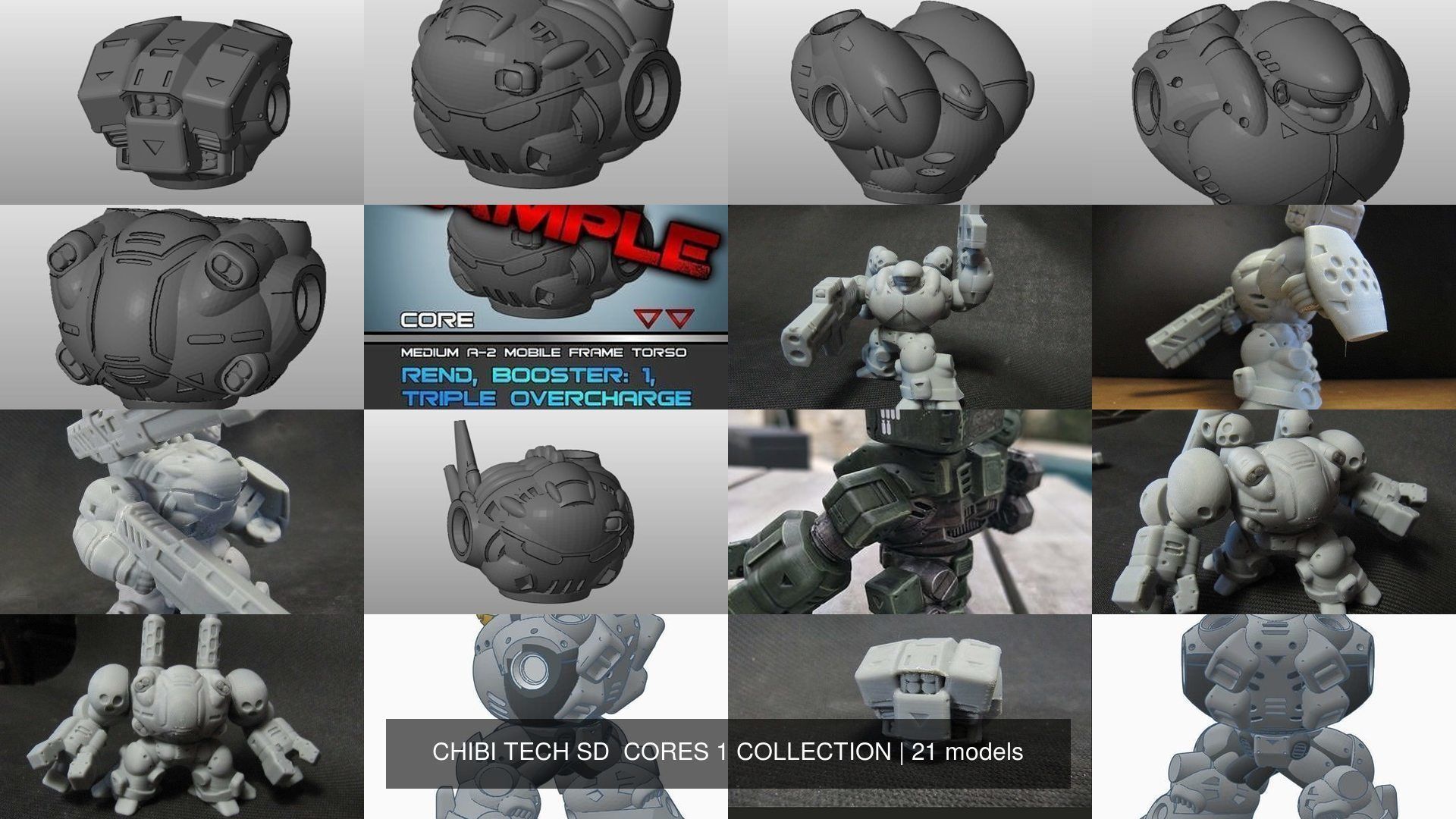 CHIBI TECH SD CORES 1 COLLECTION | CGTrader