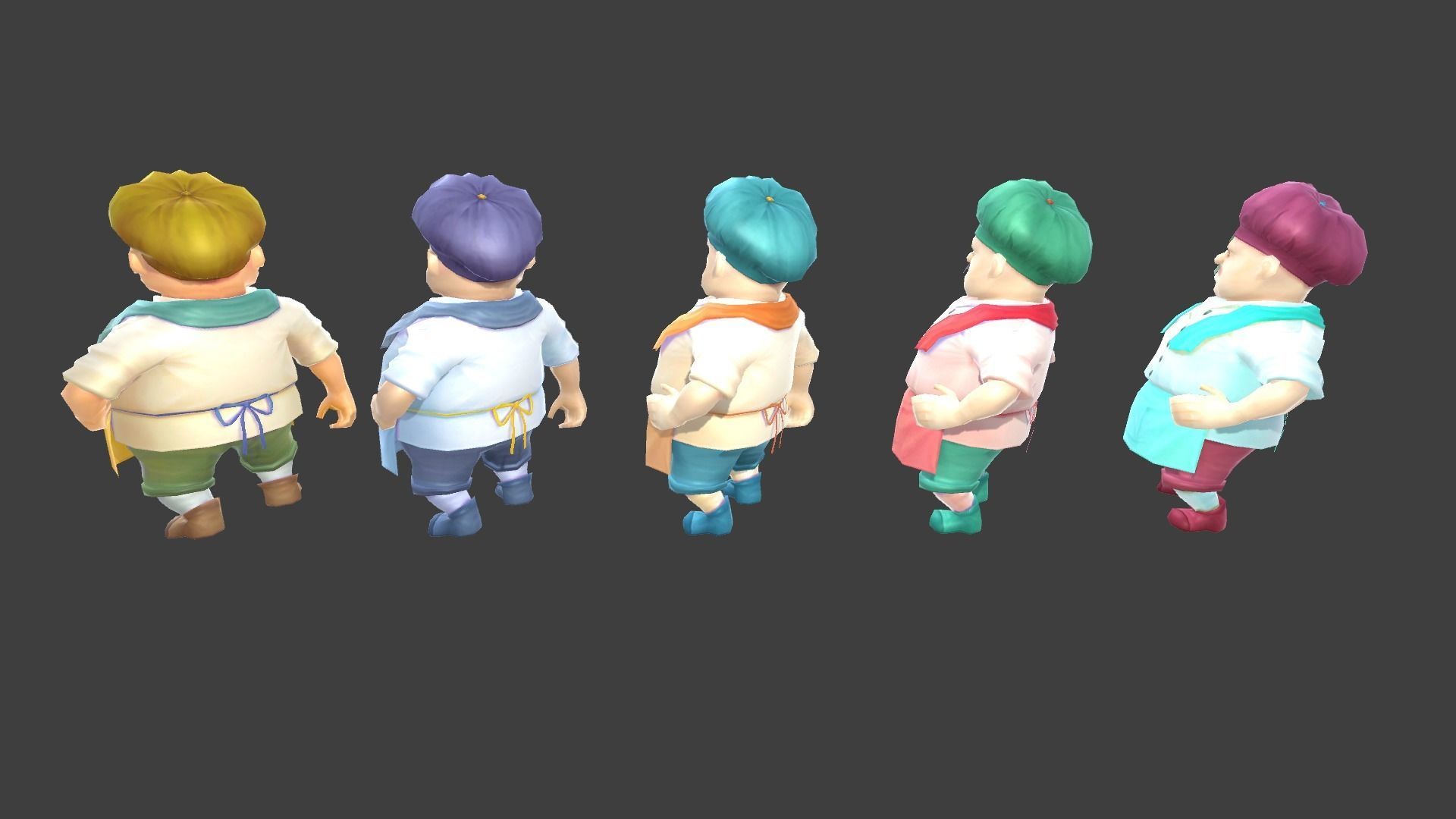 3D model Chefs VR / AR / low-poly | CGTrader