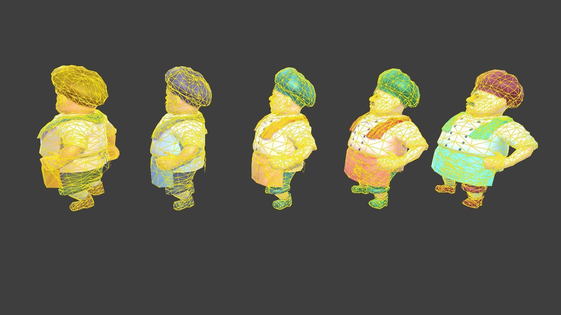 3D model Chefs VR / AR / low-poly | CGTrader