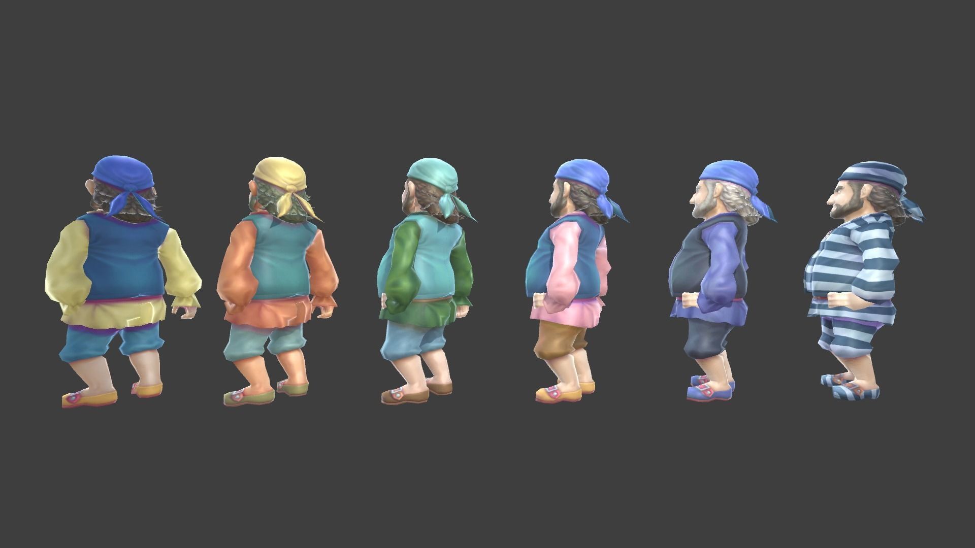 3D model Sailors VR / AR / low-poly | CGTrader