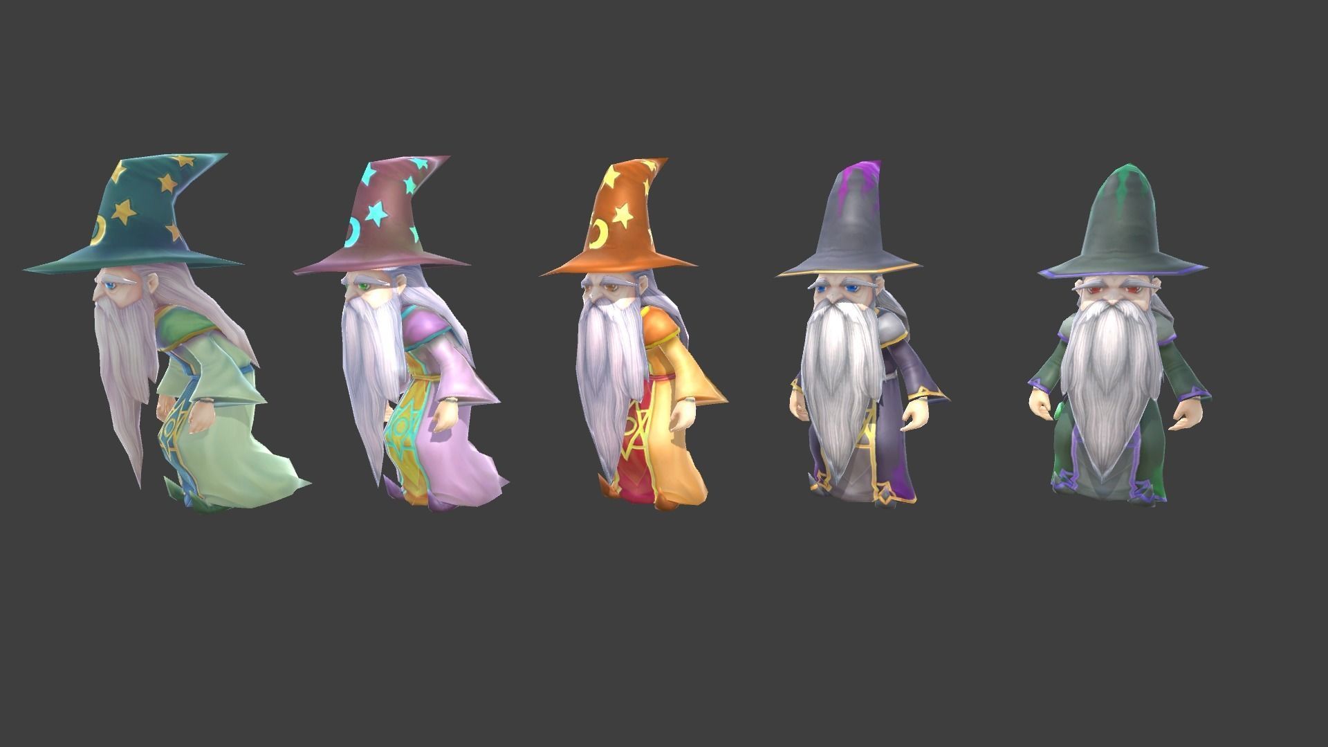 3D model Wizards VR / AR / low-poly | CGTrader
