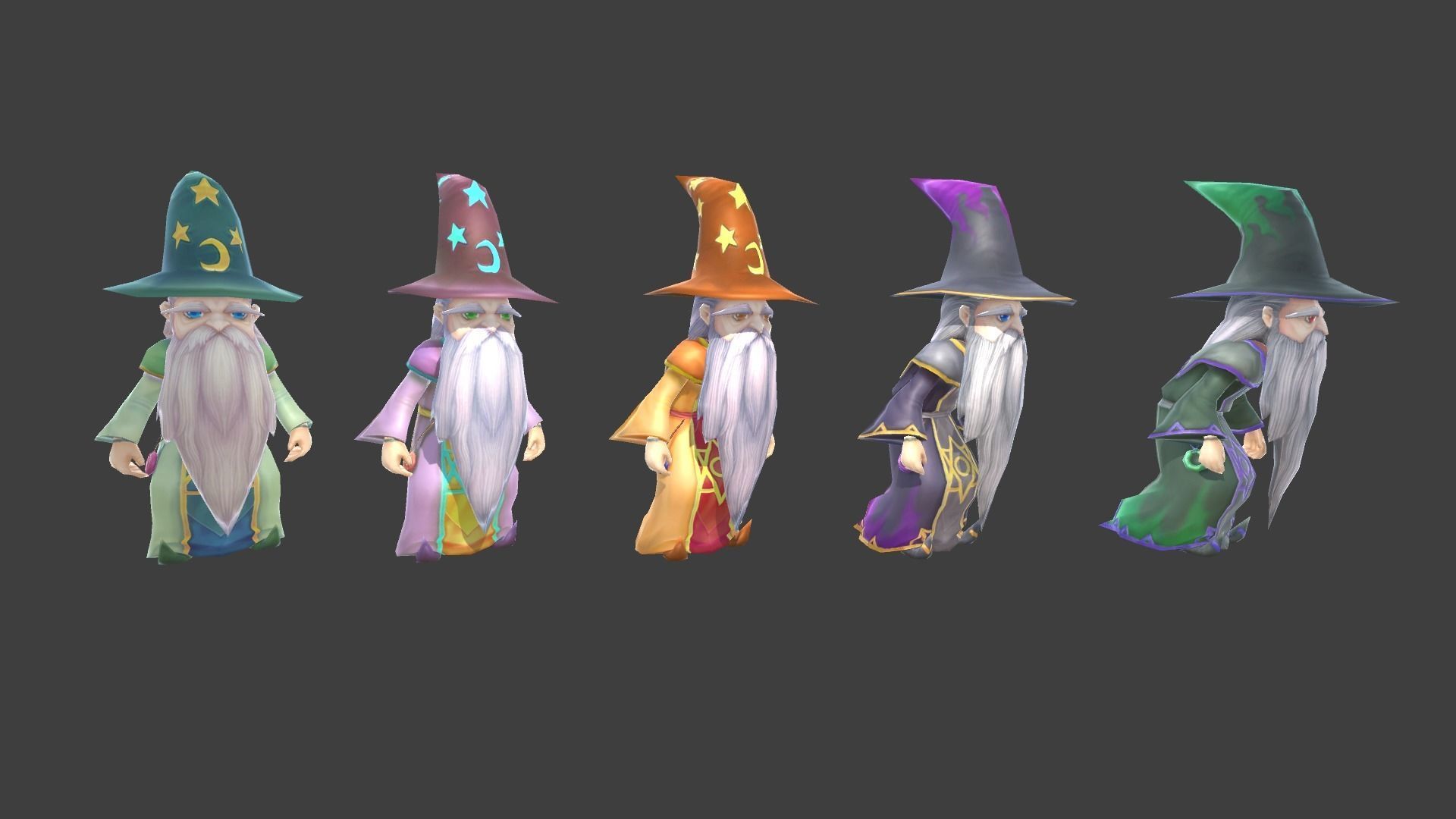 3D model Wizards VR / AR / low-poly | CGTrader