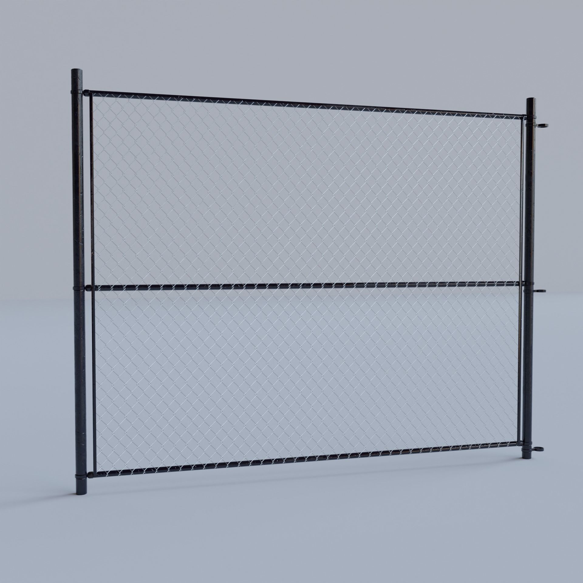 3D model Chain link fence v2 Low-poly 3D model VR / AR / low-poly ...