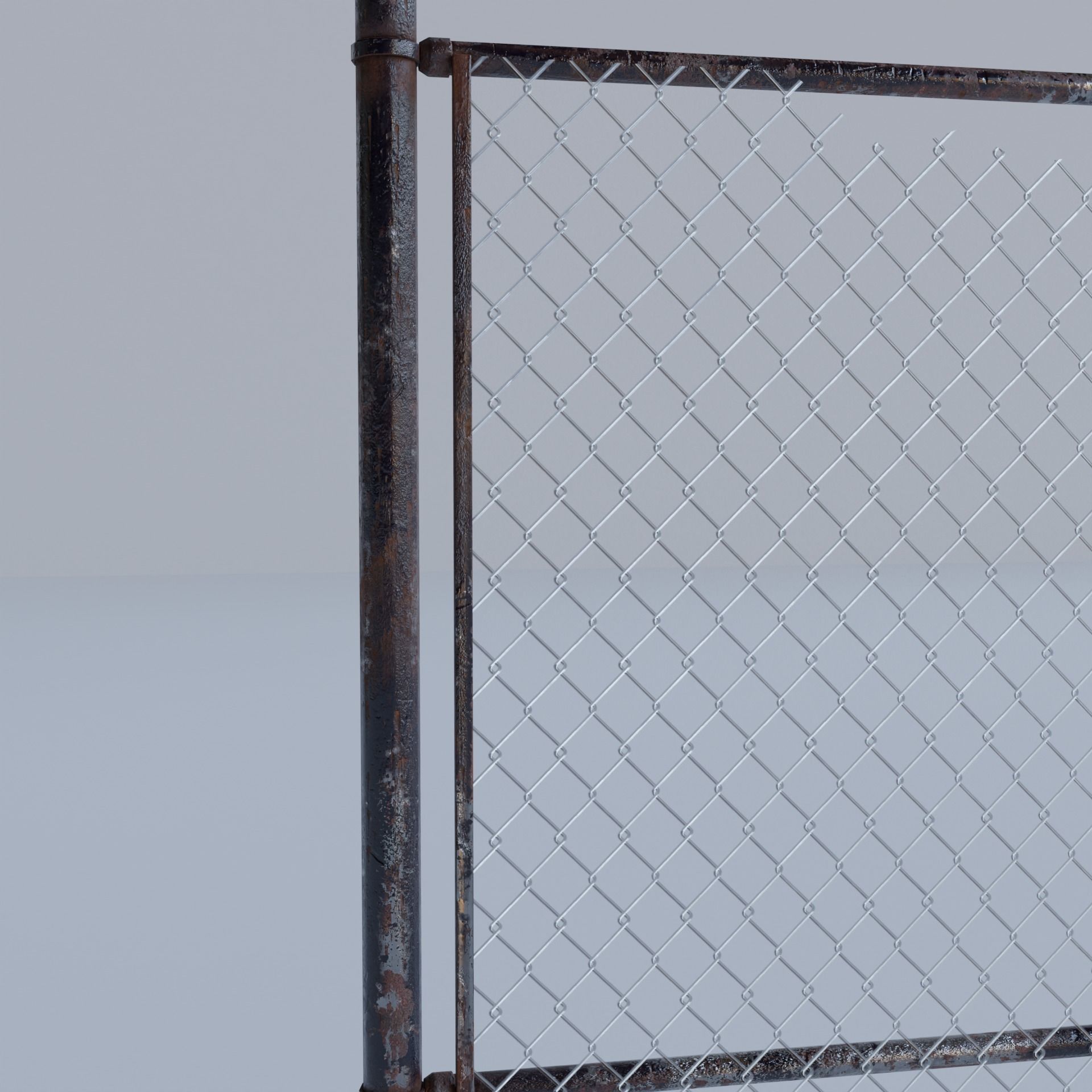 3D model Chain link fence v2 Low-poly 3D model VR / AR / low-poly ...
