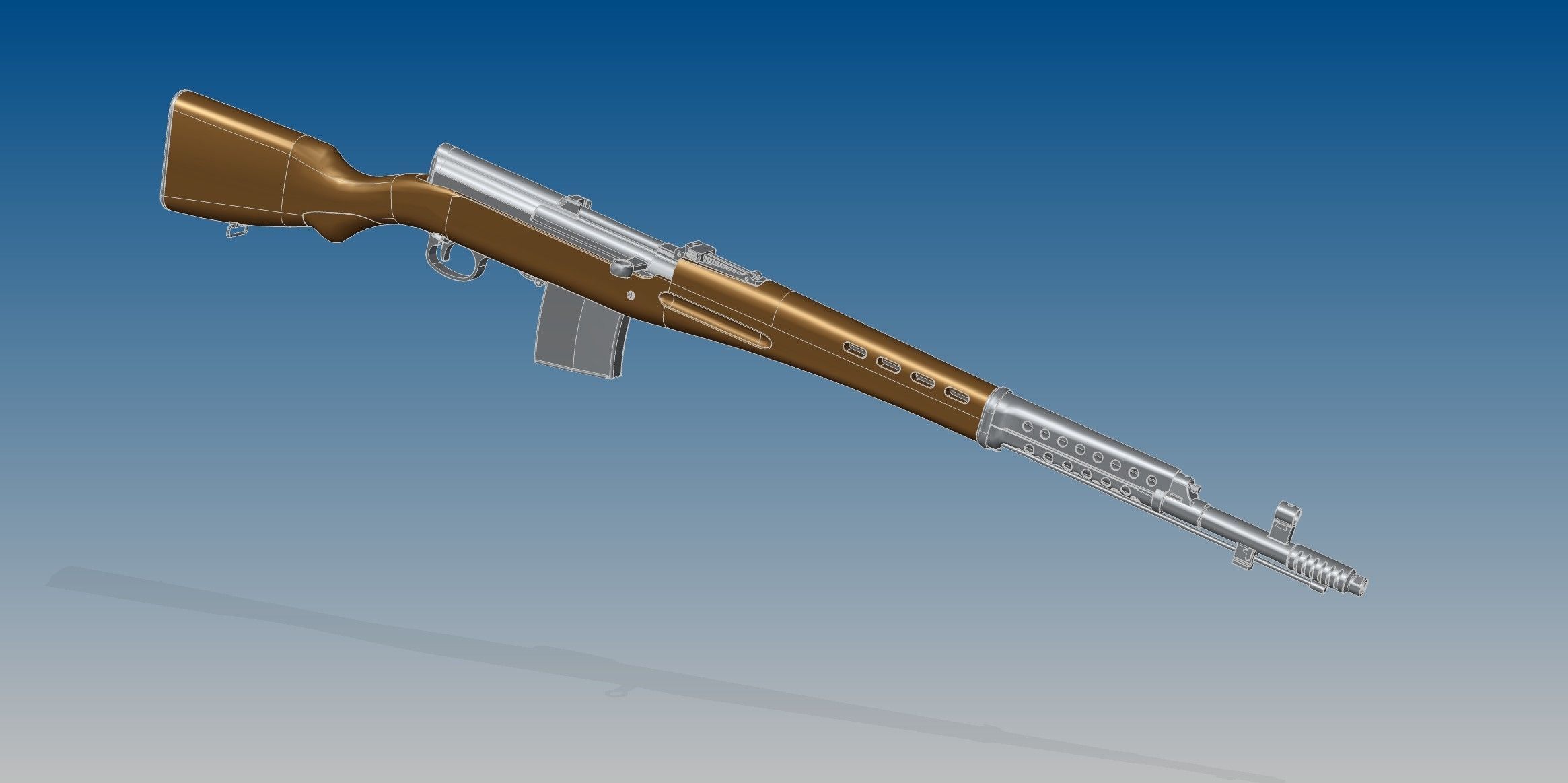 SVT-40 bullet 3D model | CGTrader