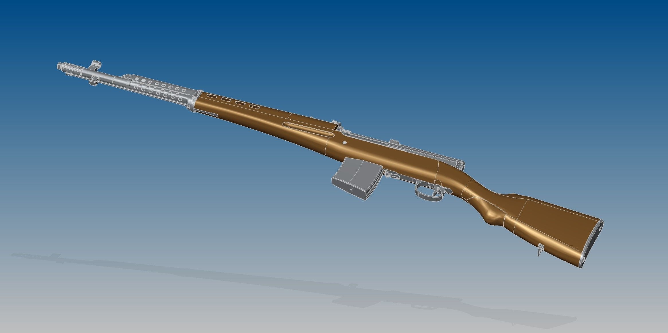 SVT-40 3D model | CGTrader