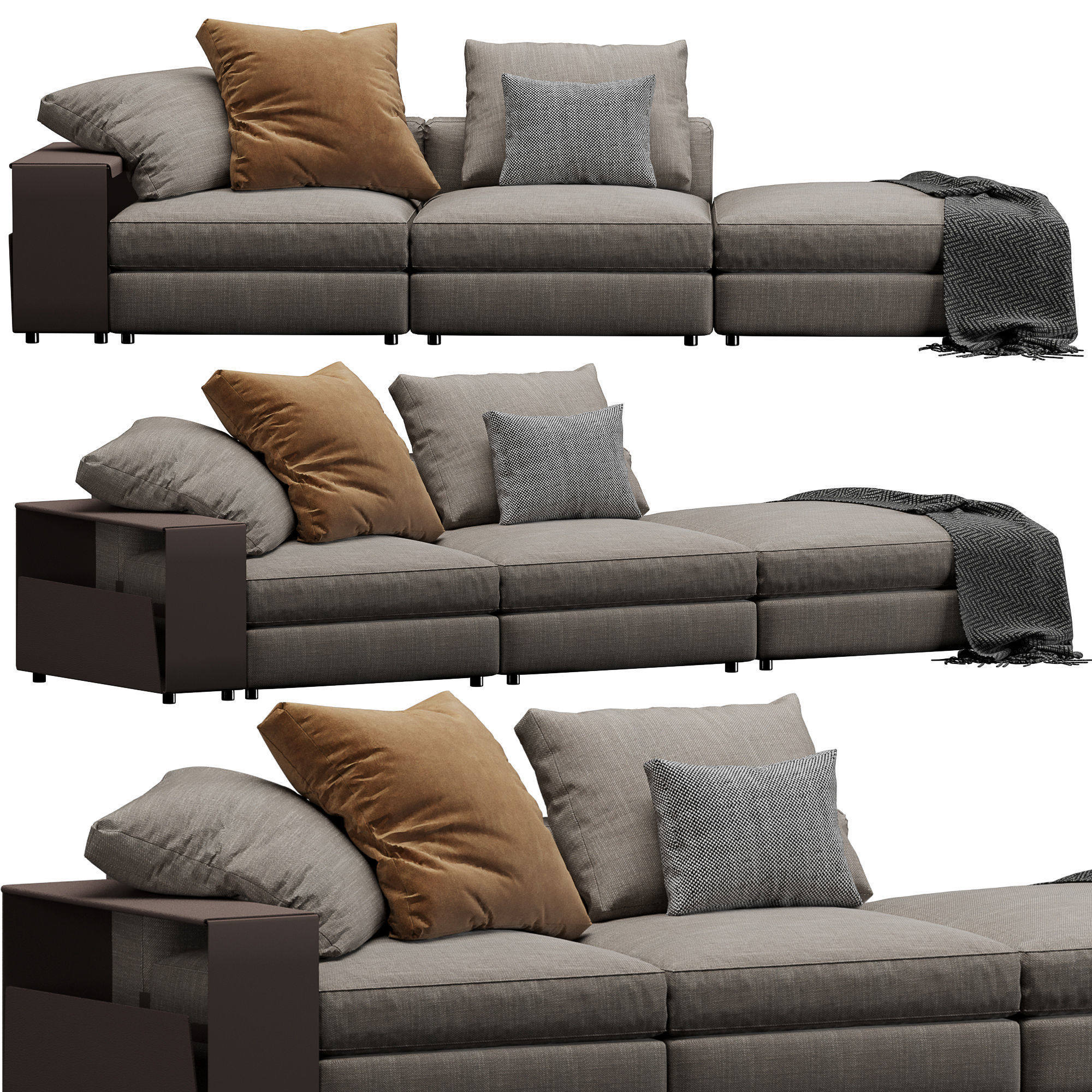 Flexform Harper 3D model | CGTrader