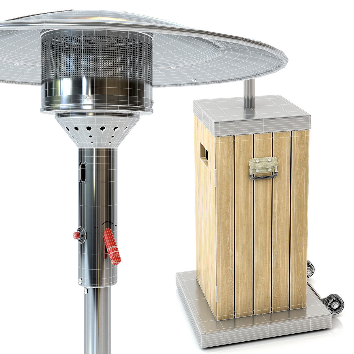 Street infrared gas heater 3D model | CGTrader