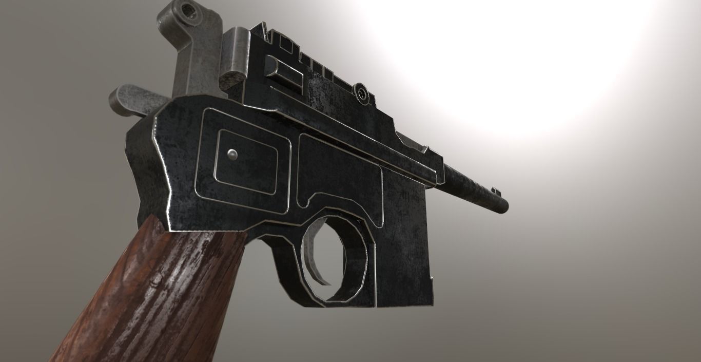 3D model Mauser s96 pistol 3D model VR / AR / low-poly | CGTrader