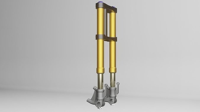 Front Fork uspension Up Side Down for Motorcycle 3D model | CGTrader