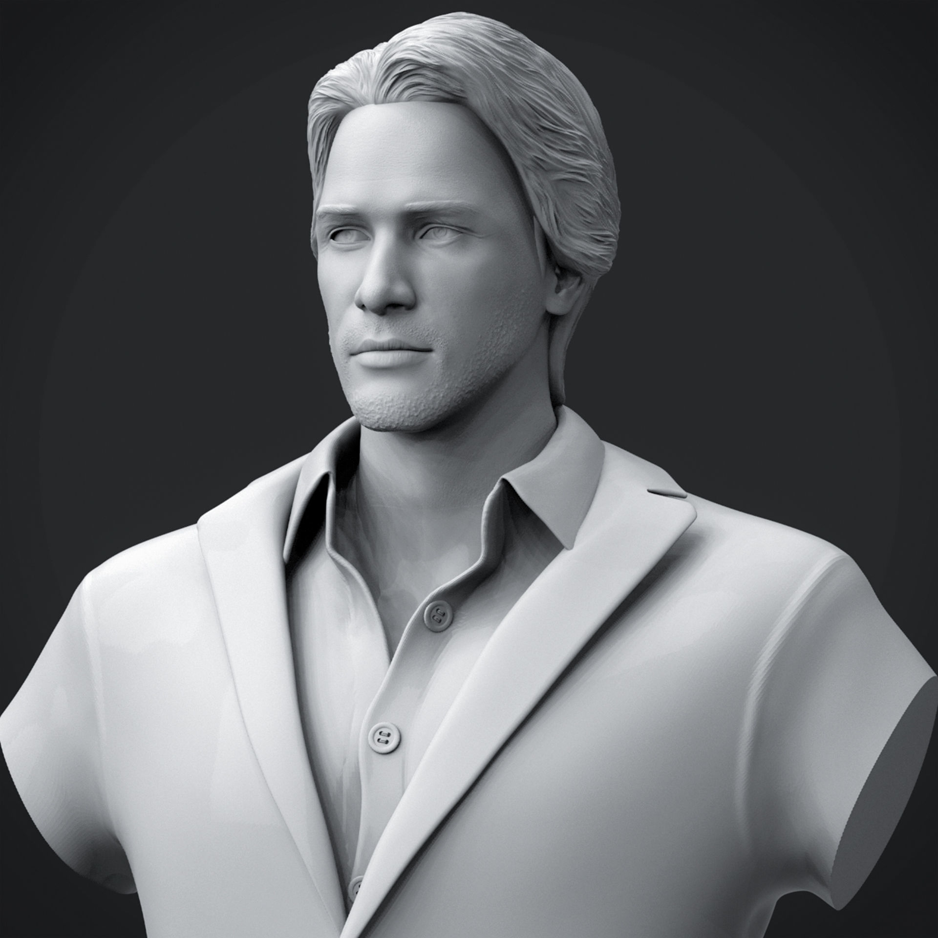 Keanu Reeves 3D Printable 3D model 3D printable | CGTrader