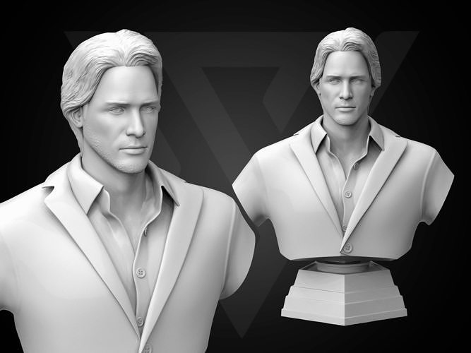 Keanu Reeves 3D Printable 3D model 3D printable | CGTrader