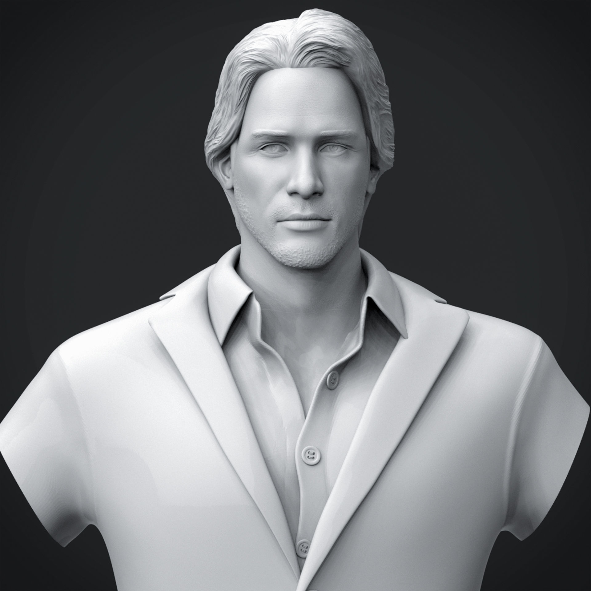 Keanu Reeves 3D Printable 3D model 3D printable | CGTrader