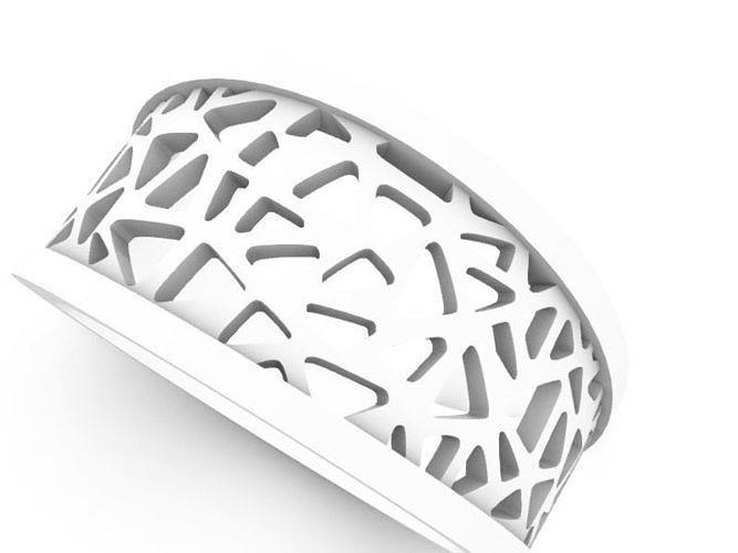 15 CONTEMPORARY JALI RINGS STL VERIFIED 3D model 3D printable | CGTrader