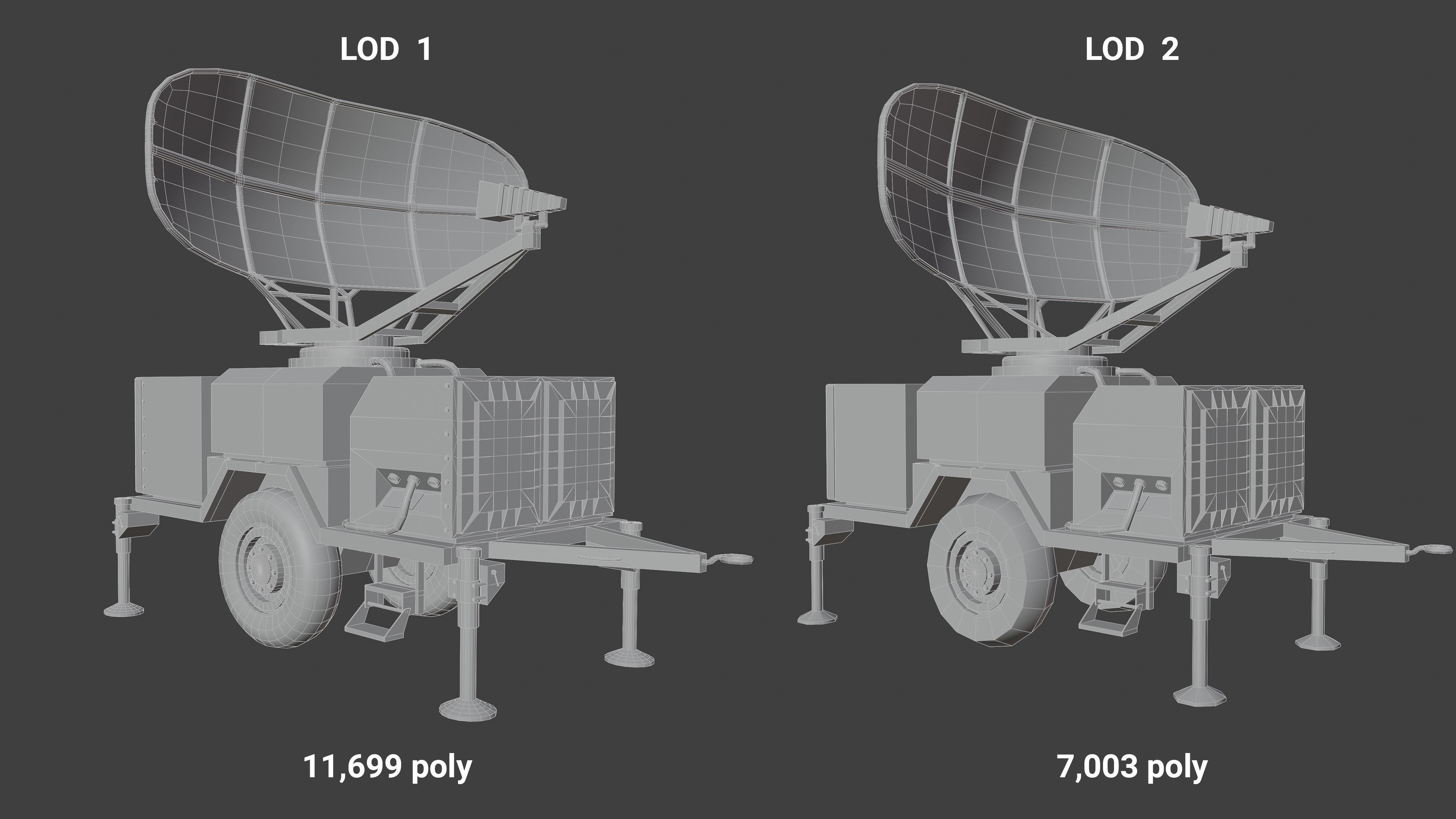 3D model Military Air Radar VR / AR / low-poly | CGTrader