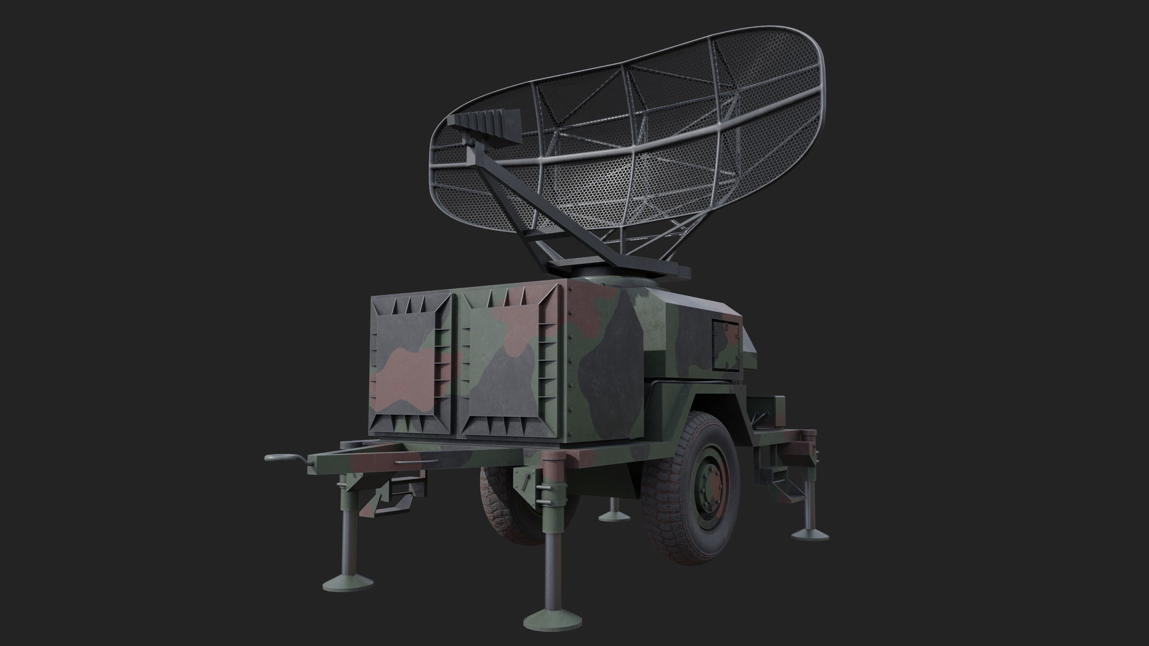 3D model Military Air Radar VR / AR / low-poly | CGTrader