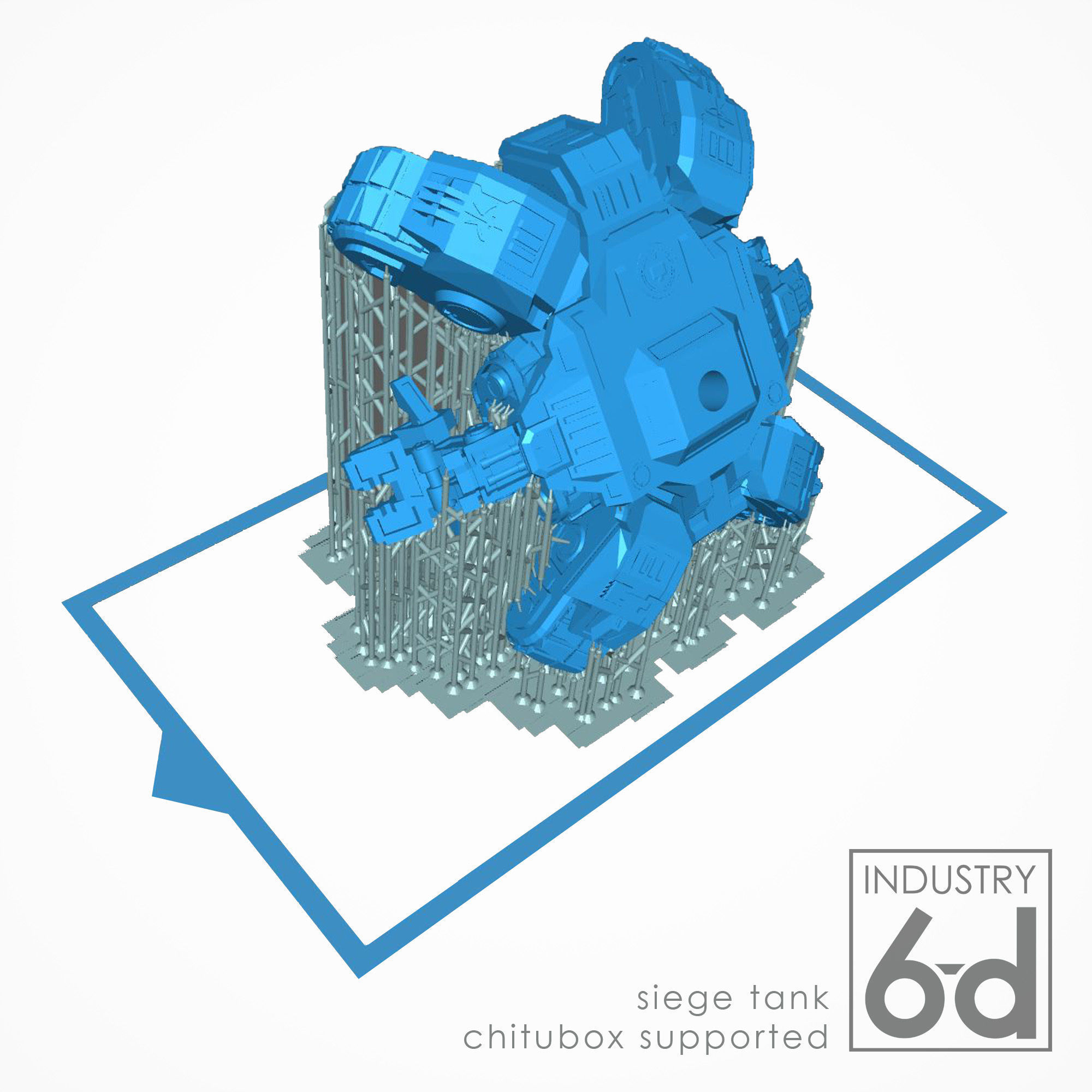 Siege Tank 3D model 3D printable | CGTrader