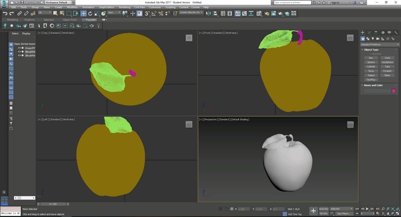 appel apple with leaf free 3D model | CGTrader