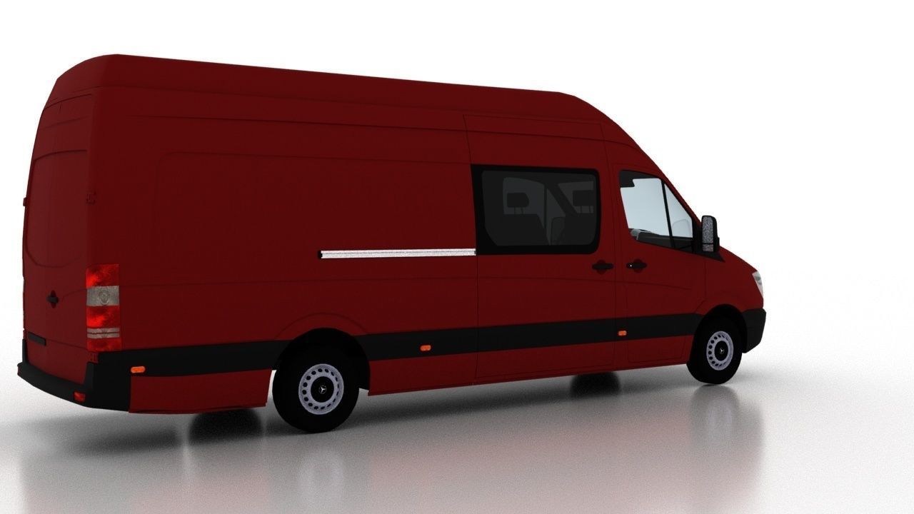 Mercedes Benz Sprinter L4H3 2009 Crew Van EU 3D model | CGTrader